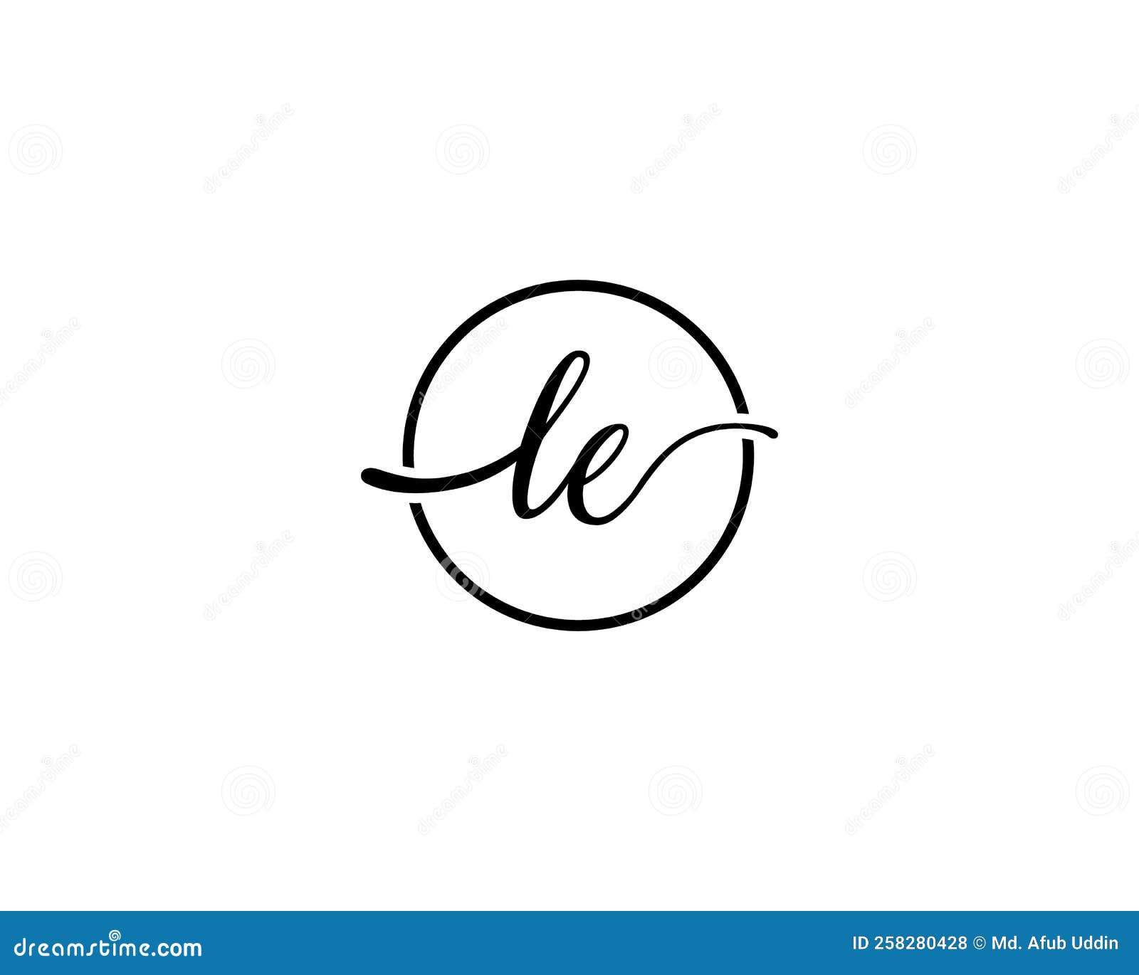 Letter LE Logo Luxury Design Stock Vector - Illustration of text ...