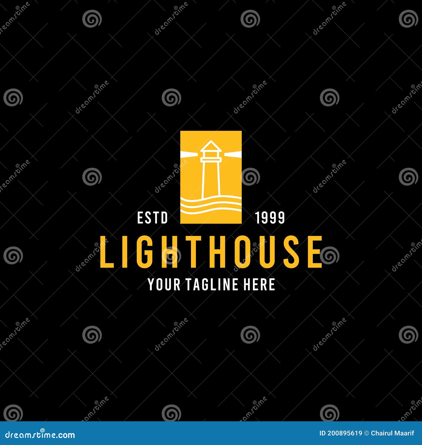 Creative Minimalist Professional Lighthouse Logo Design Stock ...