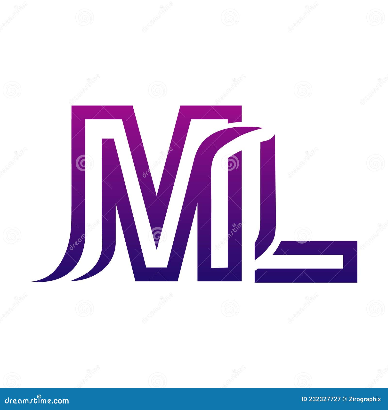 Creative ML Logo Icon Design Stock Vector - Illustration of design ...