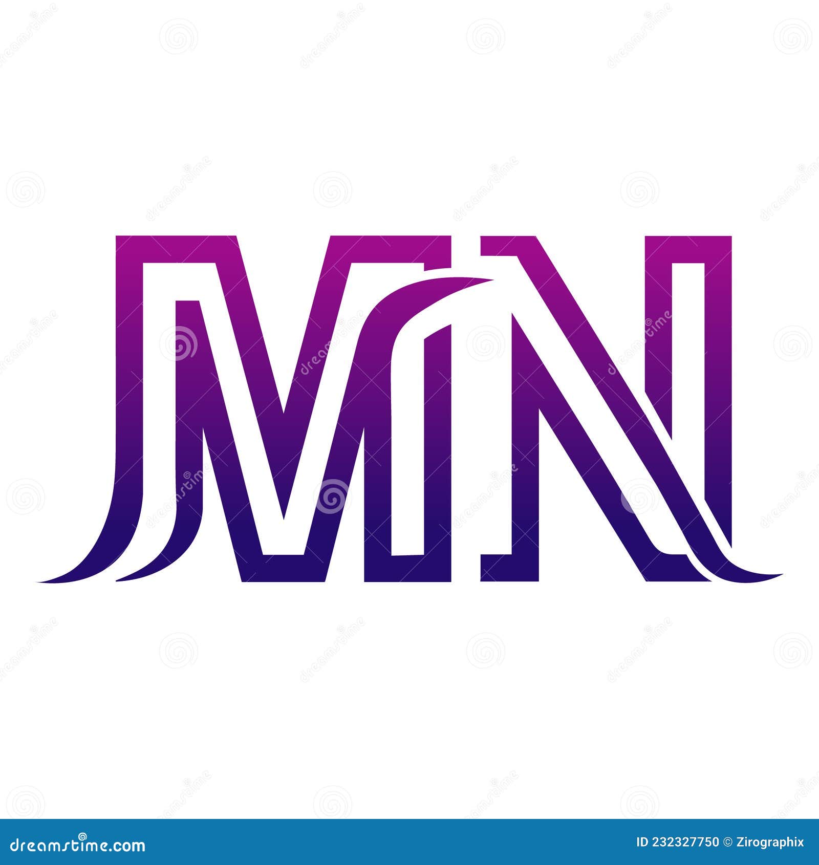Creative MN Logo Icon Design Stock Vector - Illustration of concept ...