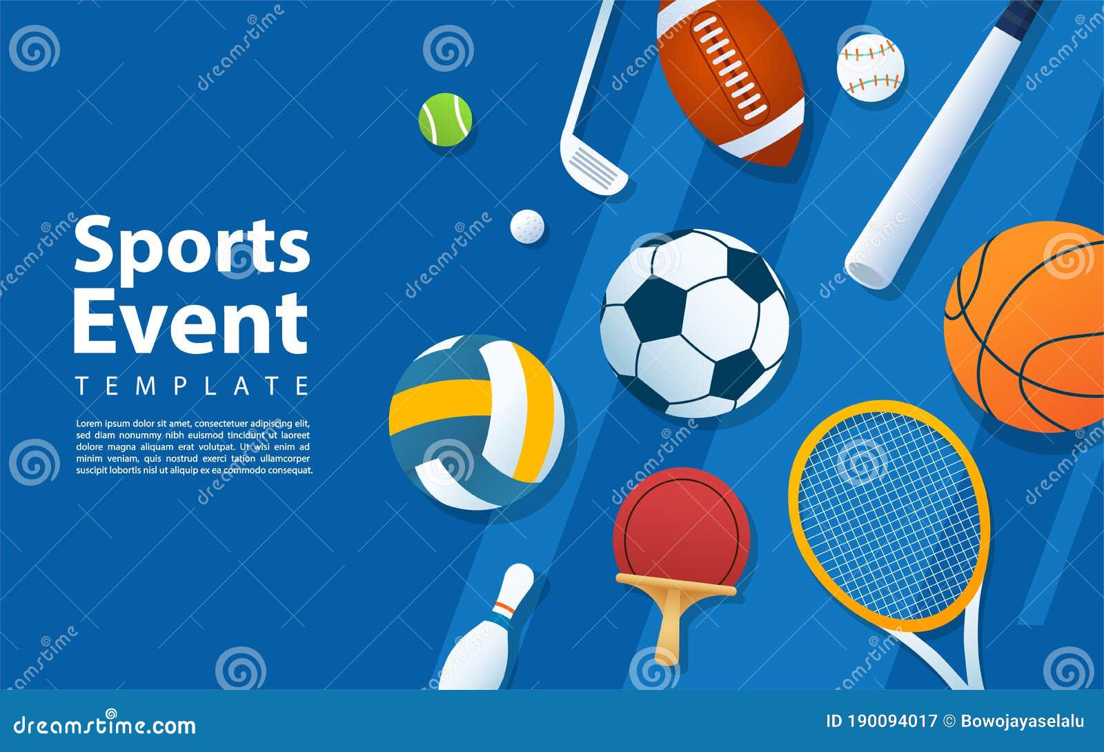 Creative Modern Background Design Based Sport Theme Style Stock Vector ...