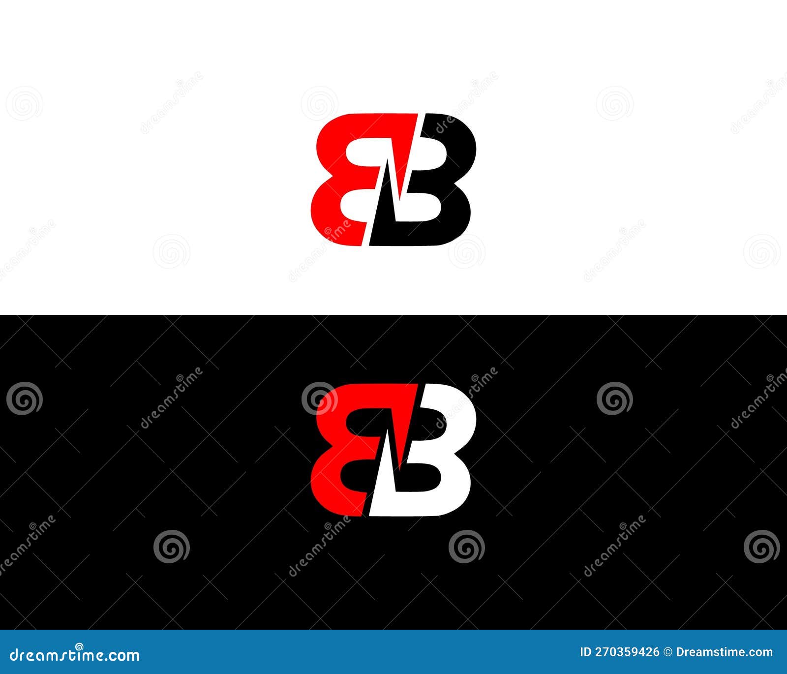 BB Logo Initial Letter Design Stock Vector - Illustration of isolated ...