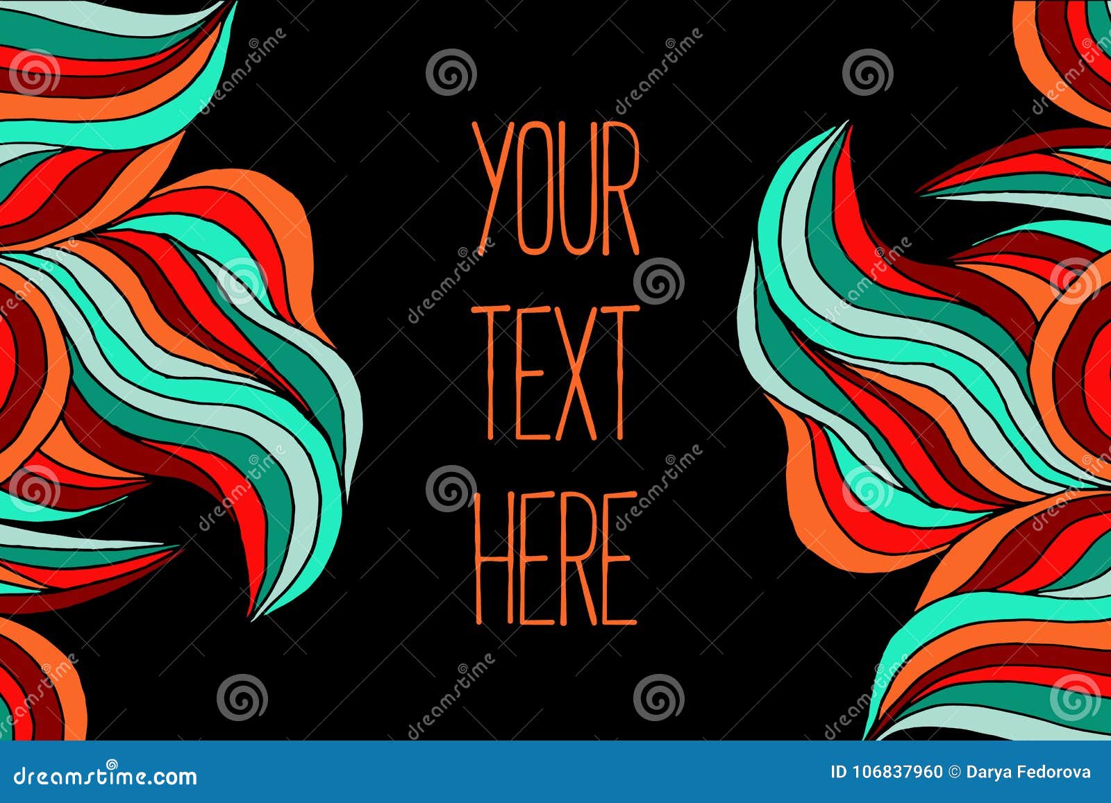 Creative Modern Business Card with Abstract Wave Texture. Stock Vector ...