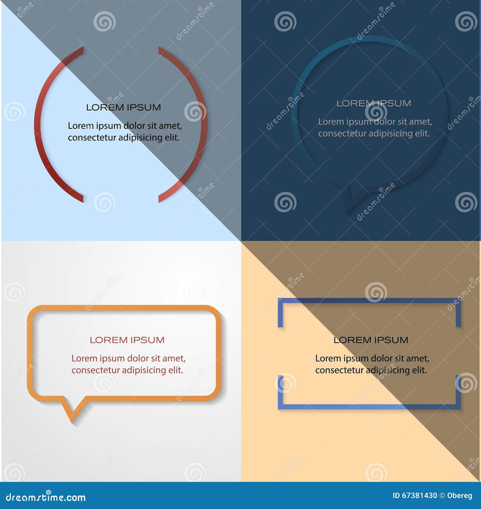 Creative Modern Card with Paper Frame Text Banner Stock Vector ...