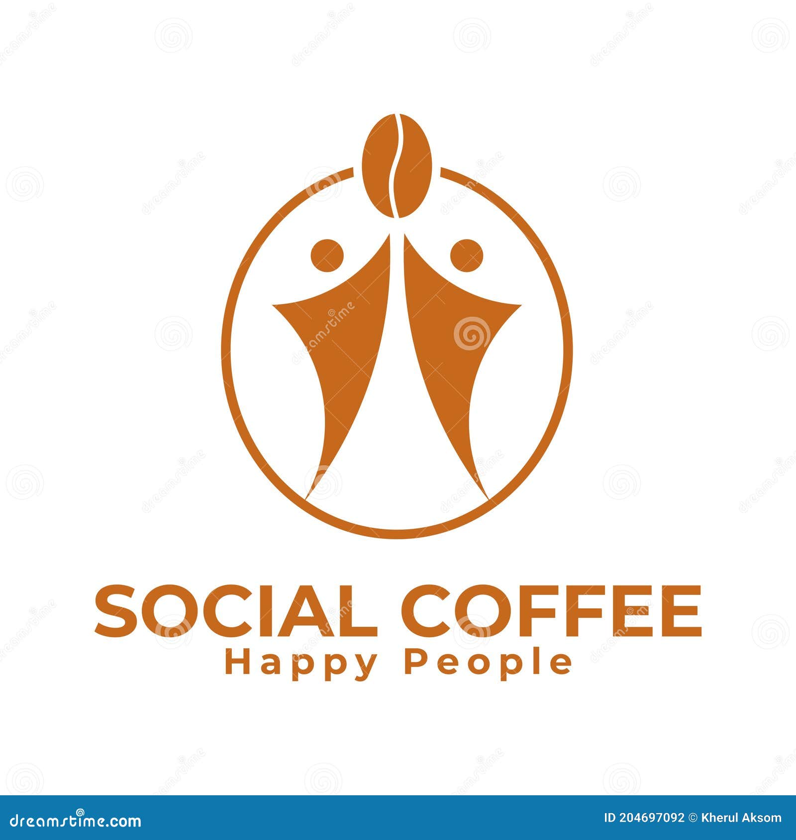 Creative Modern Coffee Community Logo. Vector Simple Luxury Initial ...