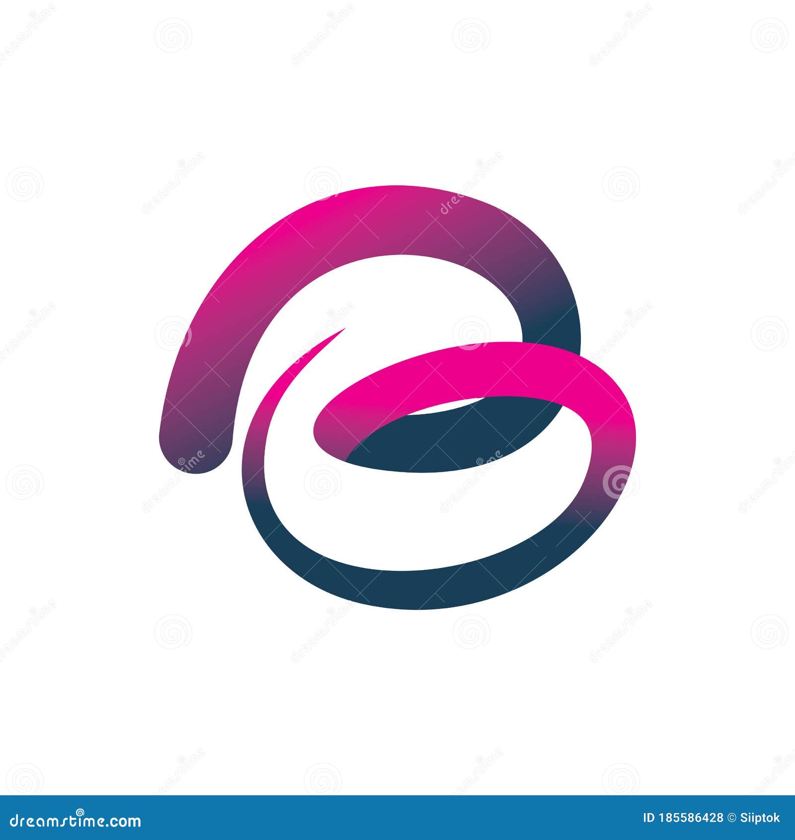Full Color Initial Letter B Logo Design Stock Illustration ...