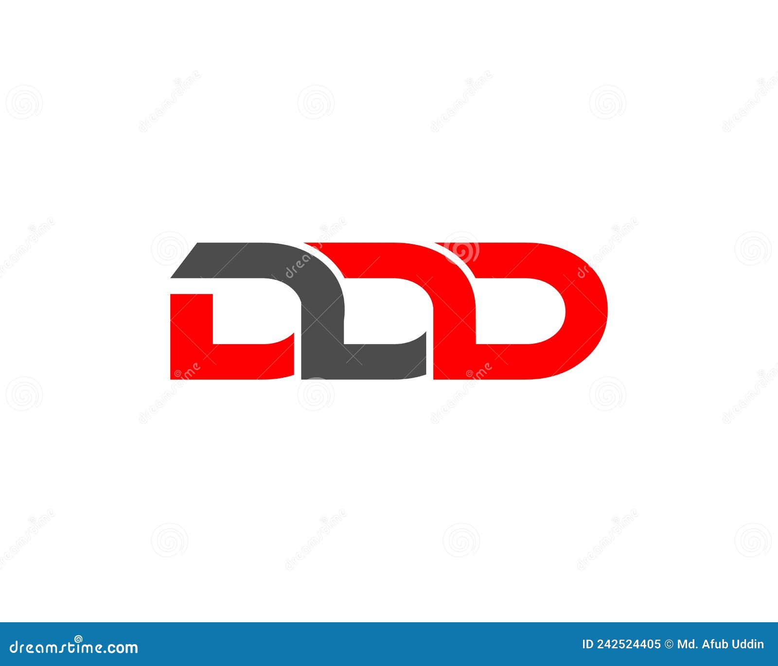 Creative Modern DDD Letter Logo Design Vector Stock Vector ...