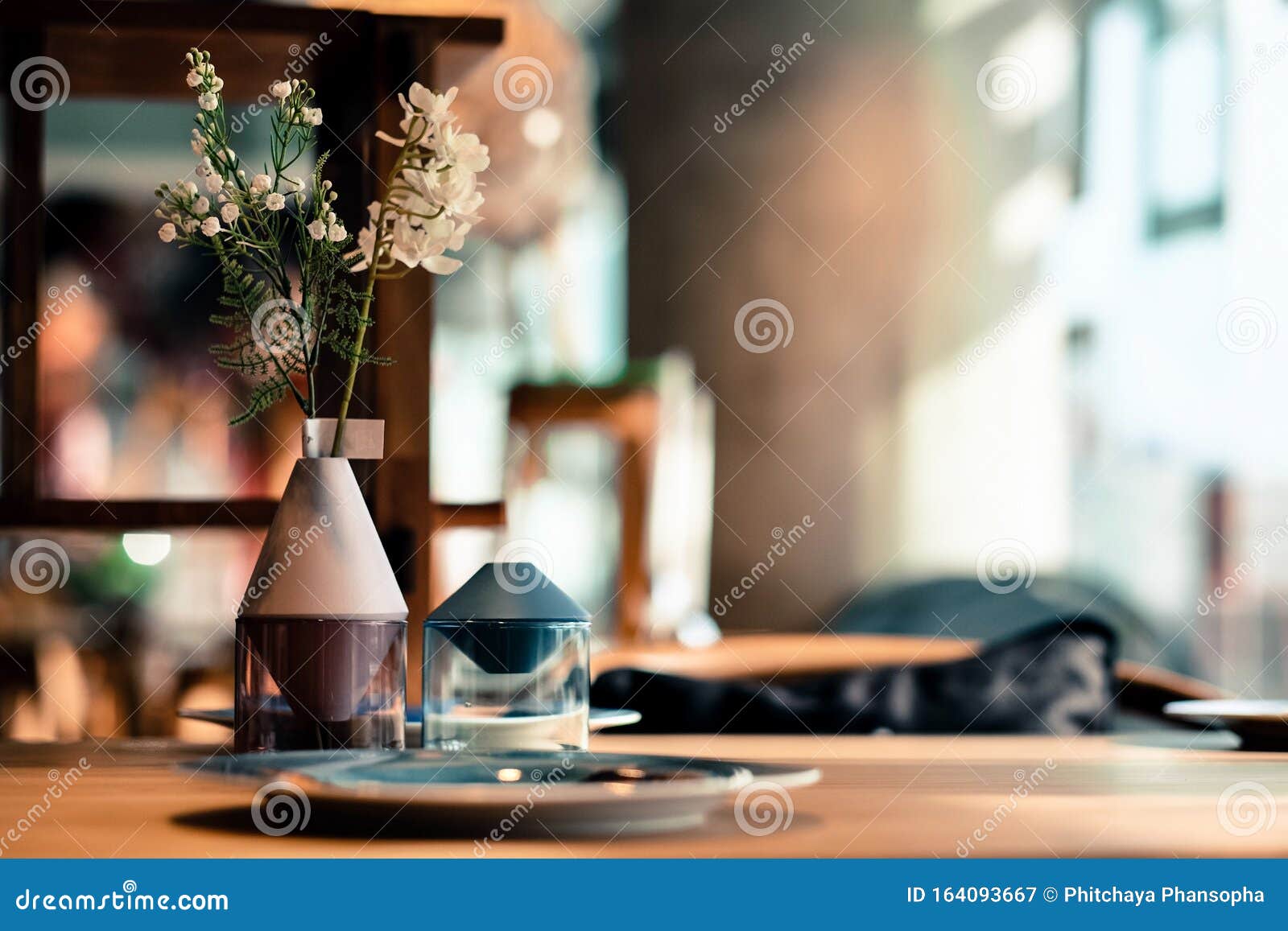 Creative and Modern Dining Table Decoration Stock Image - Image of ...