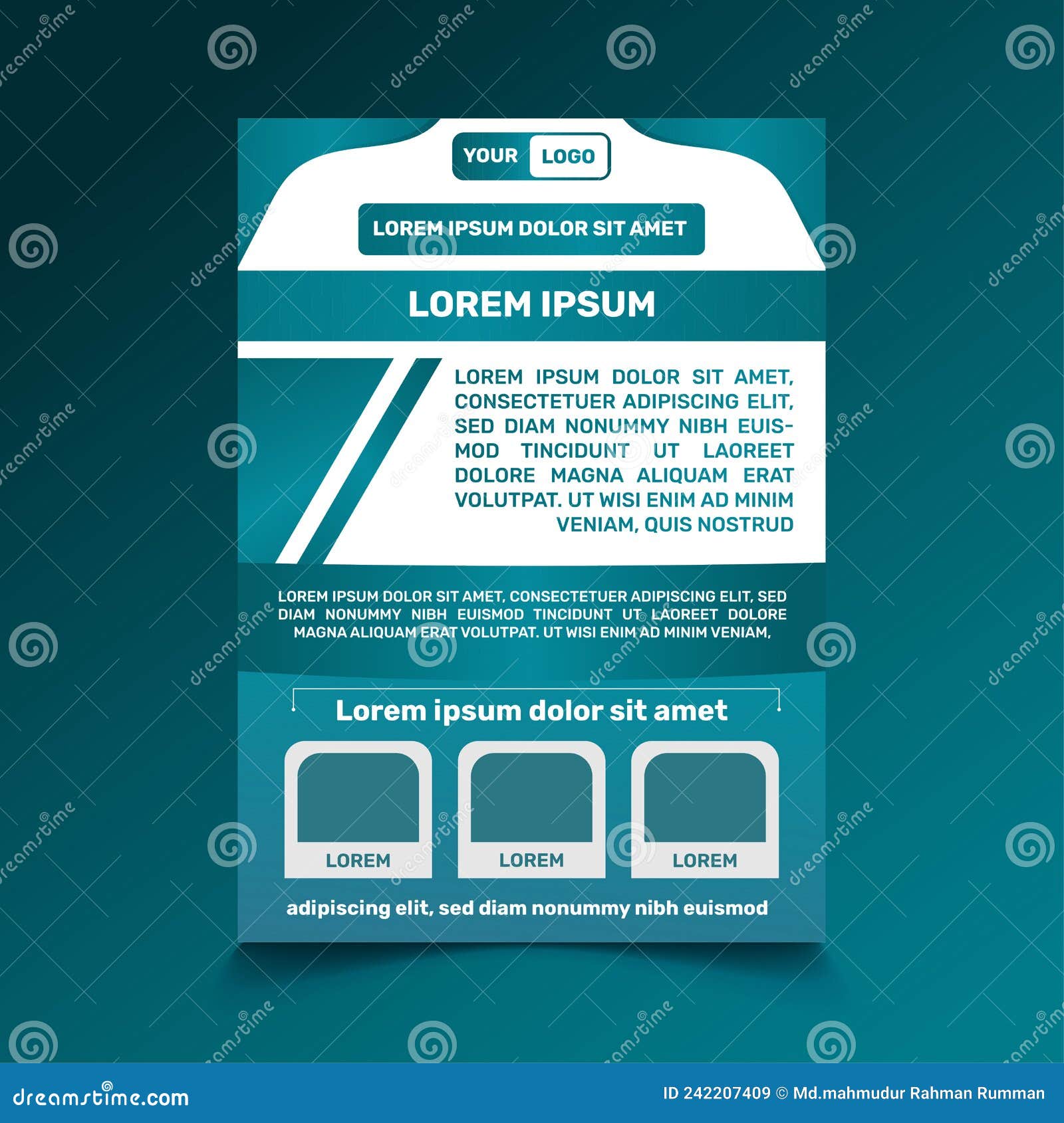 Creative Modern Flyer Design Templates. Full Vector. Stock Vector ...