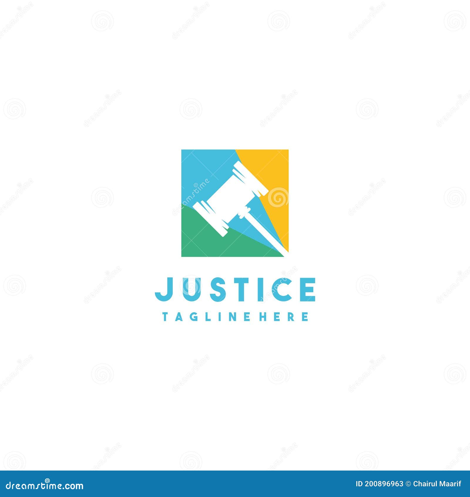 Creative Modern Justice Logo Design Stock Illustration - Illustration ...