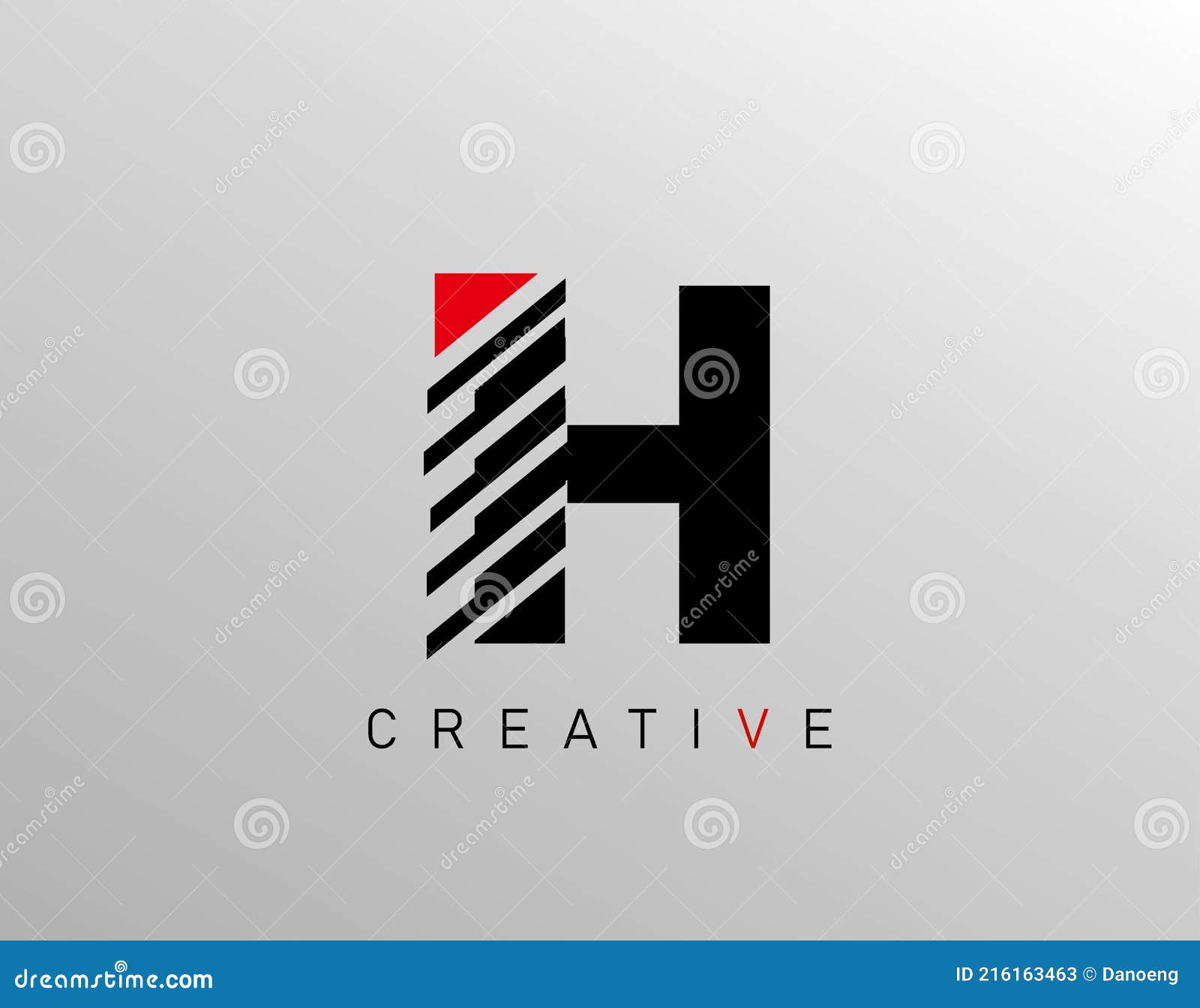 Creative Modern Letter H Logo, Monogram H Logo Icon Stock Illustration ...