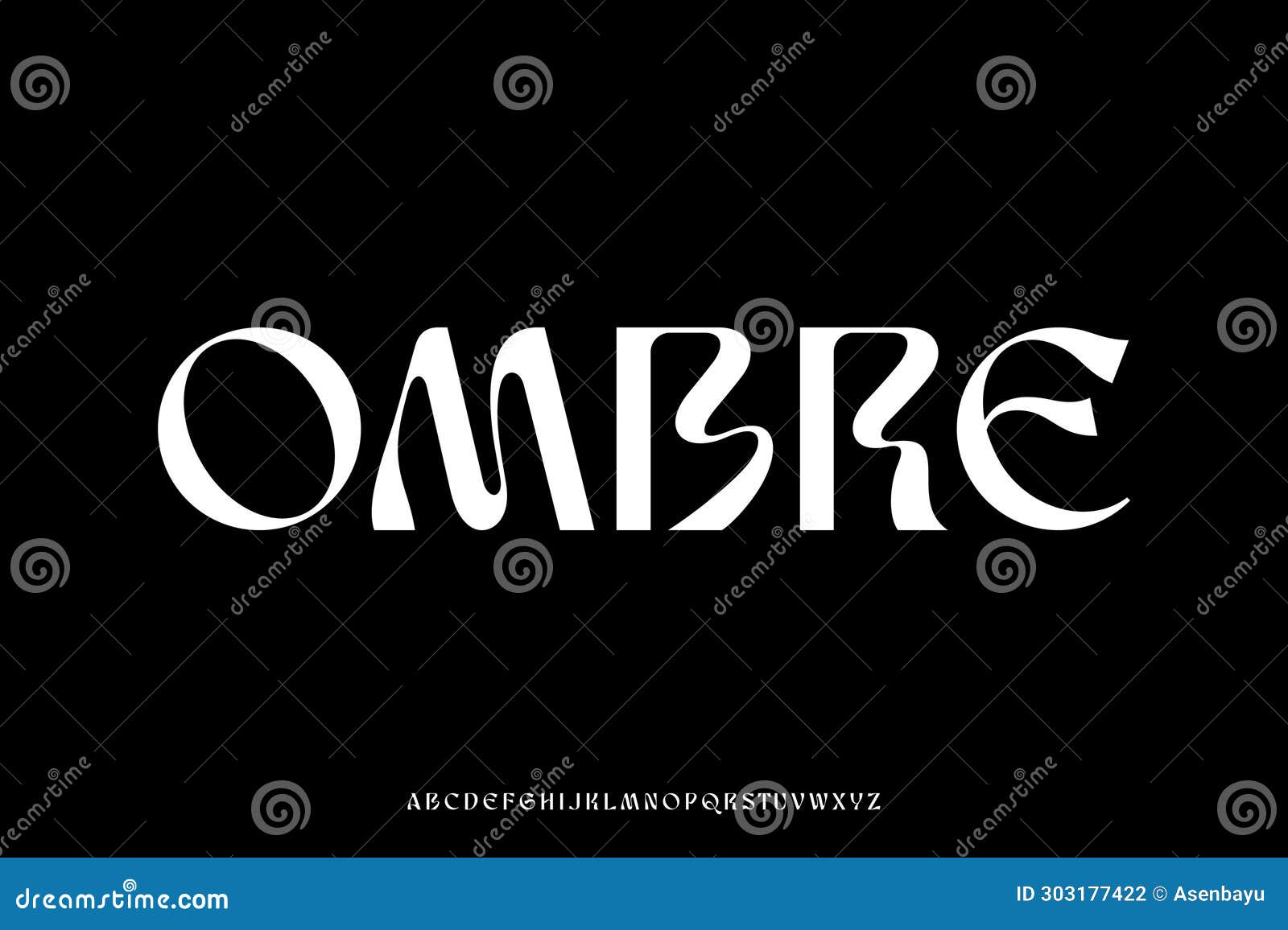 Creative Modern Liquid Alphabet Display Font Vector. Unique Trendy ...