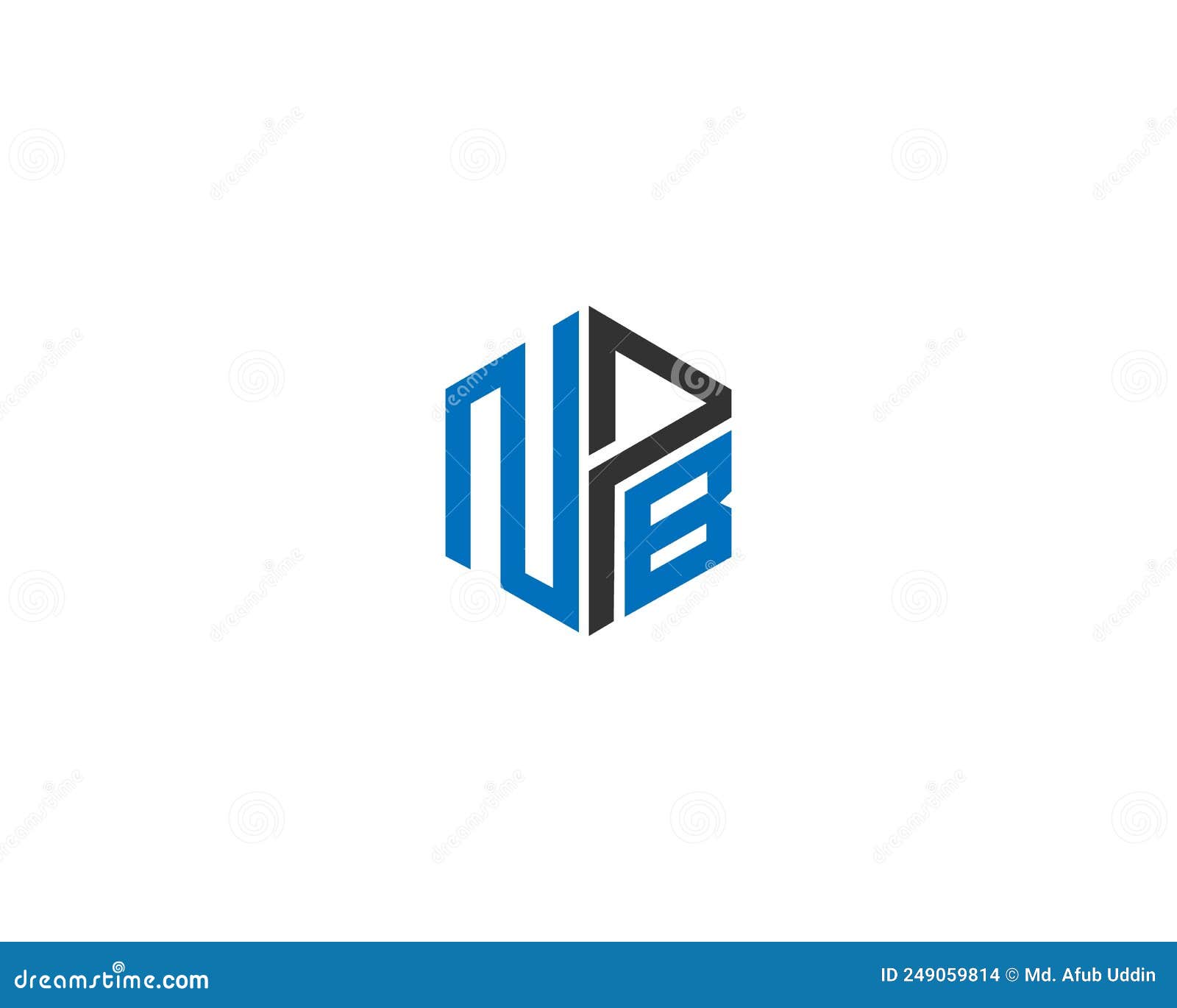 Creative Modern NPB Logo Design Stock Vector - Illustration of brand ...