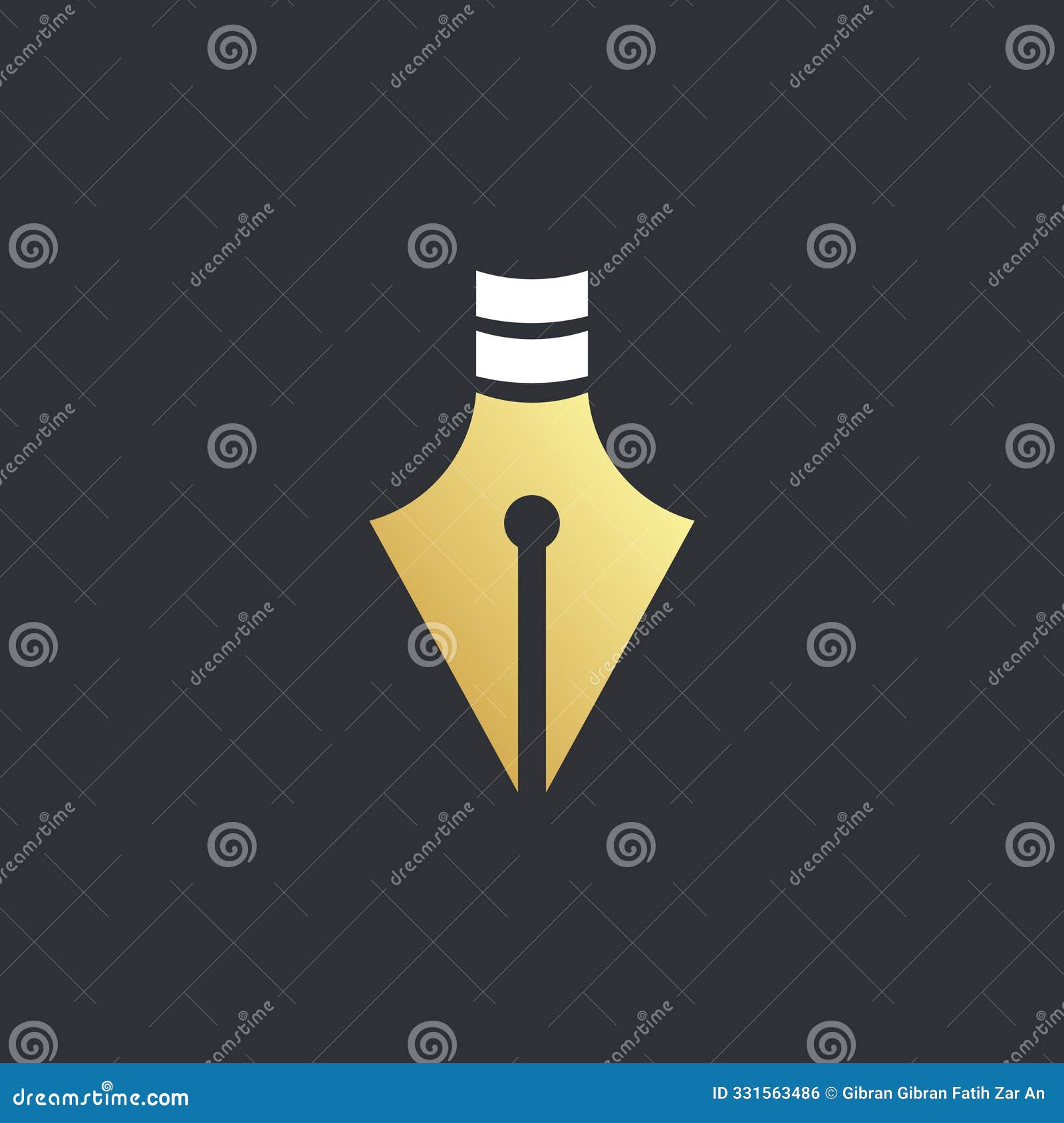 Creative Modern Pen Logo Design. Premium Vector Stock Illustration ...