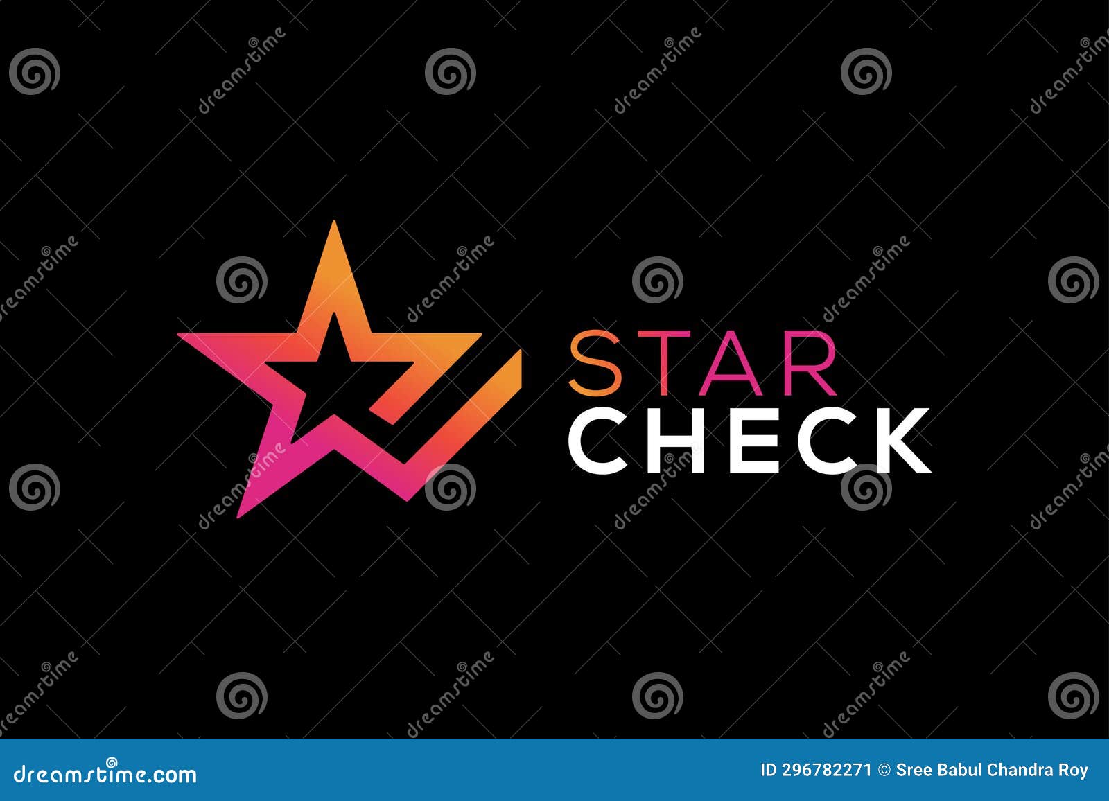 Modern Star Check Mark Vector Logo Design Stock Vector - Illustration ...