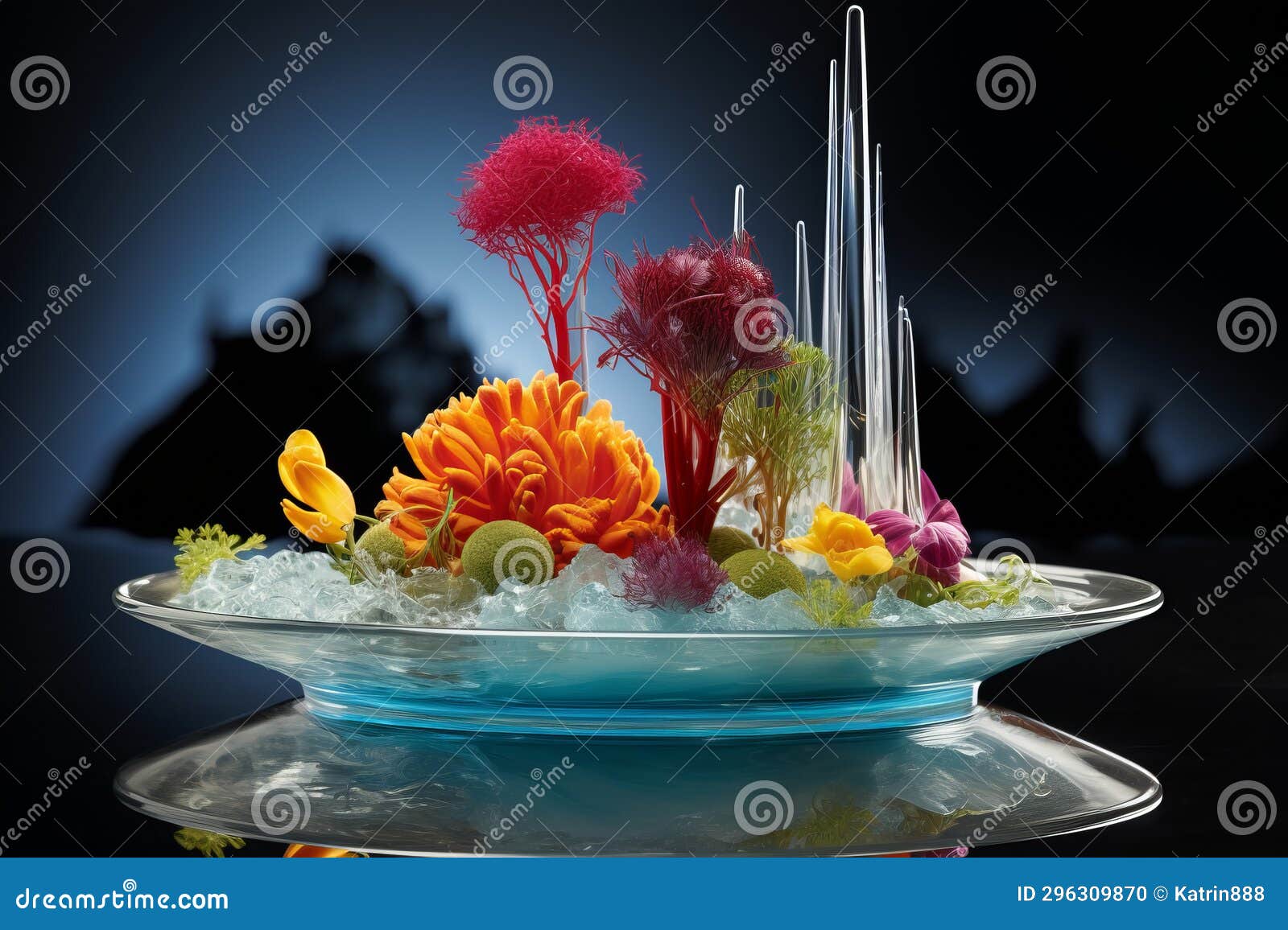 Creative Molecular Gastronomy Dishes. AI Generated Stock Illustration ...
