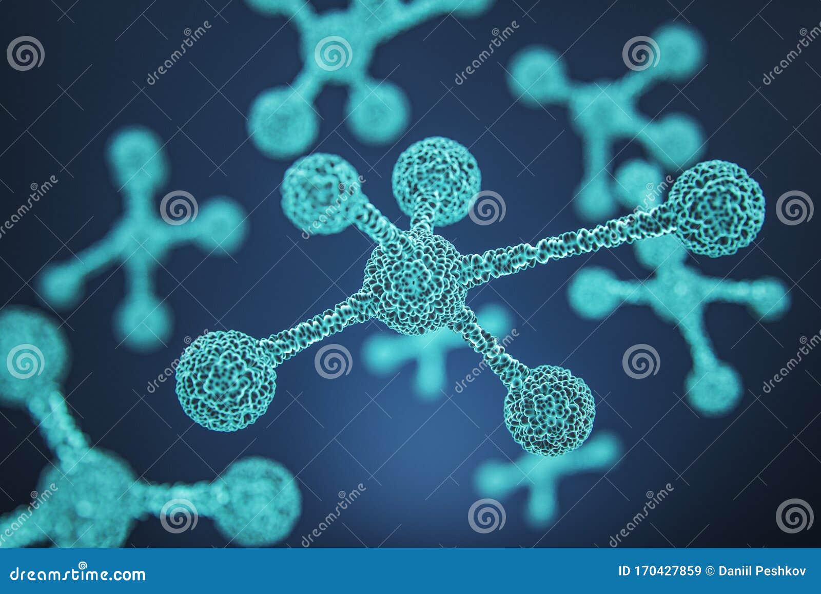Creative Molecular Structure Stock Illustration - Illustration of ...