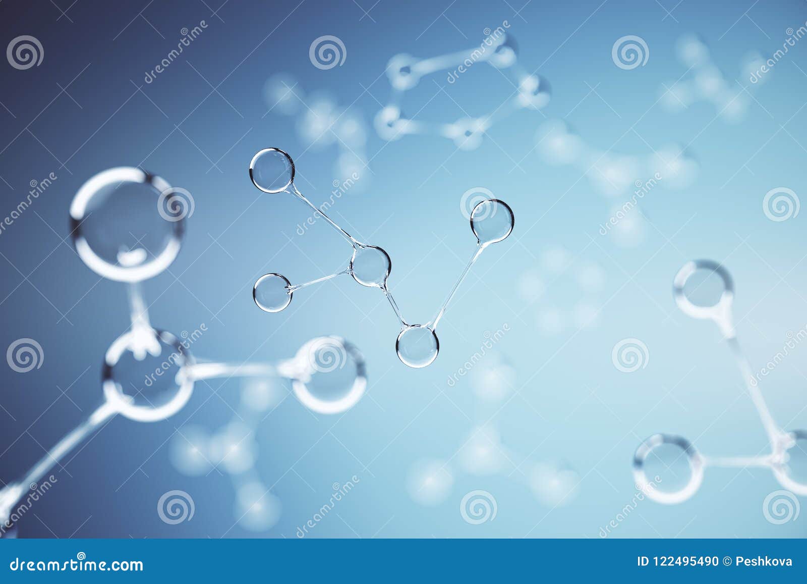 Creative Molecule Background Stock Illustration - Illustration of ...