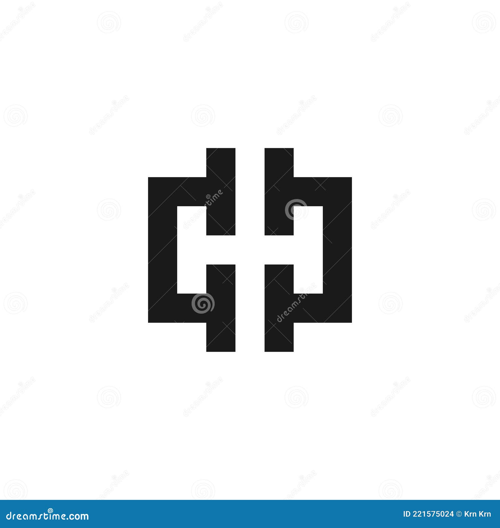 CHC Letter Initial Square Ornament Logo Design Inspiration Stock ...