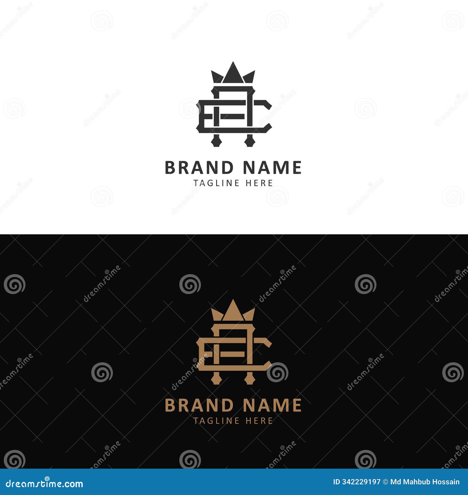 Creative Monogram Letter N Logo Black And White Parallel Lines ...