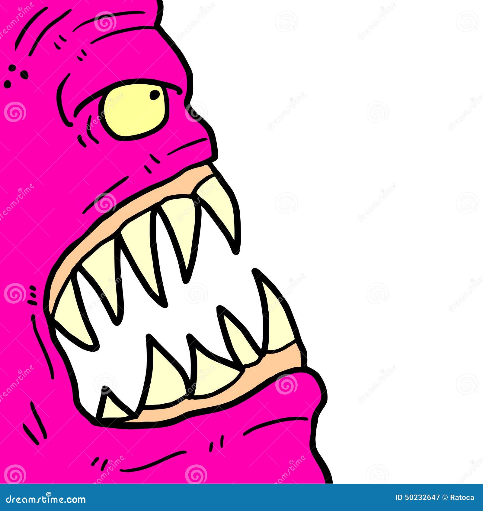 Creative monster stock vector. Illustration of scary - 50232647