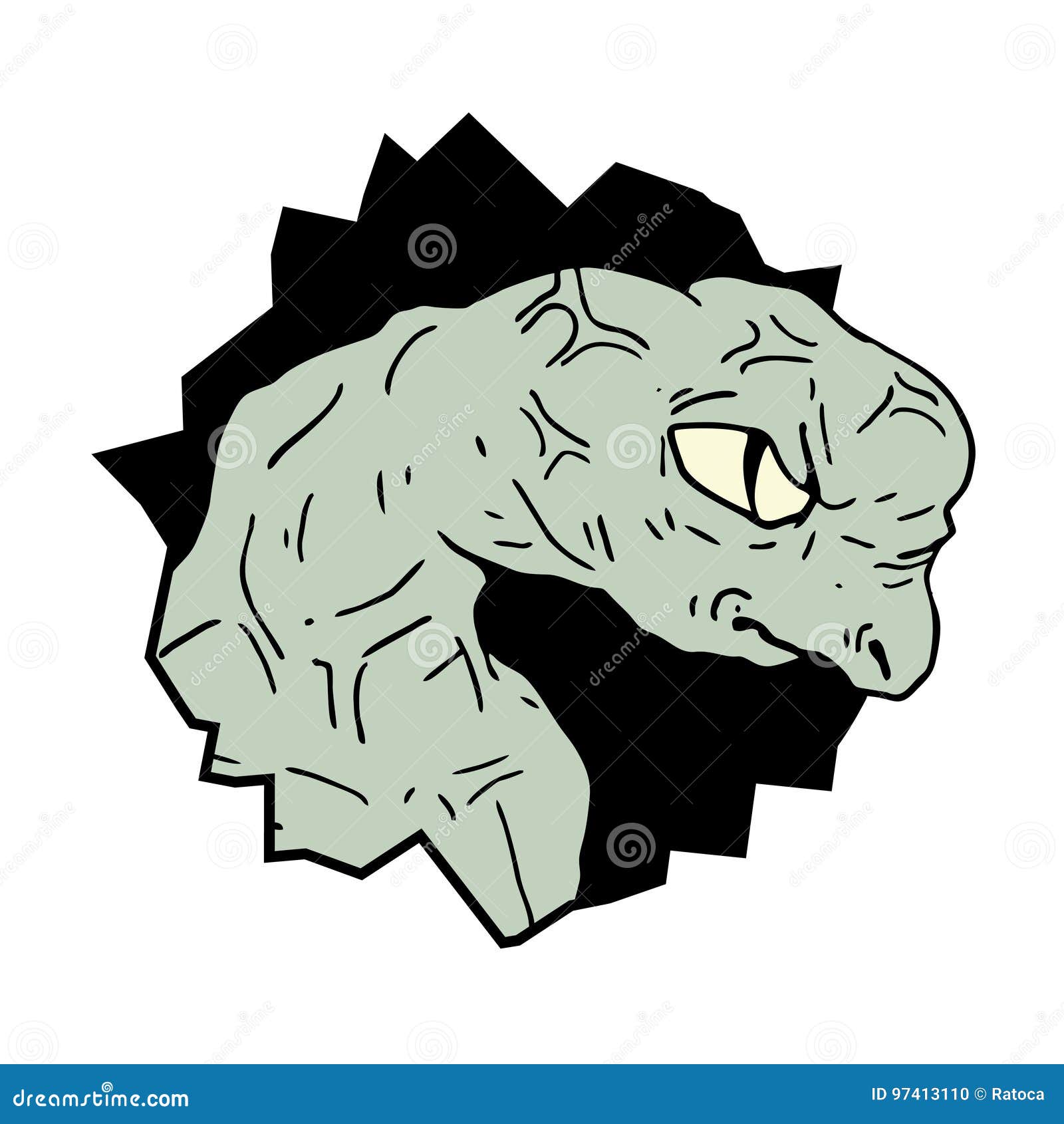 Creative Monster Illustration Stock Vector - Illustration of fear ...