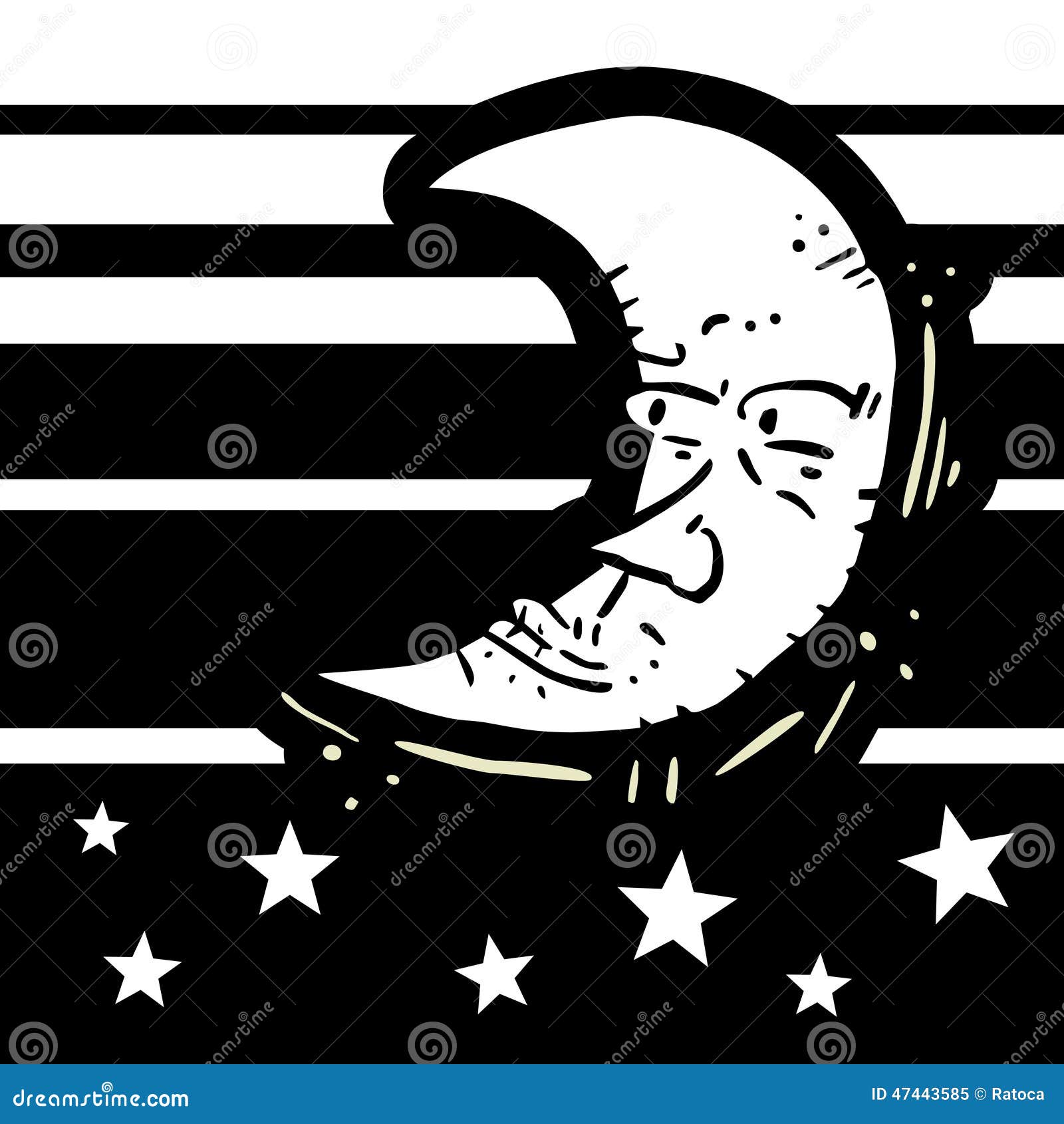 Creative moon stock vector. Illustration of asteroid - 47443585