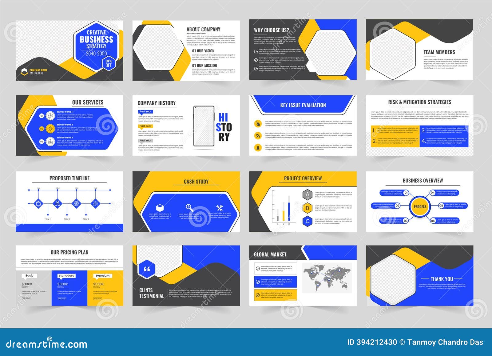 Mordern Business Timeline Infographic Template. Royalty-Free Cartoon ...