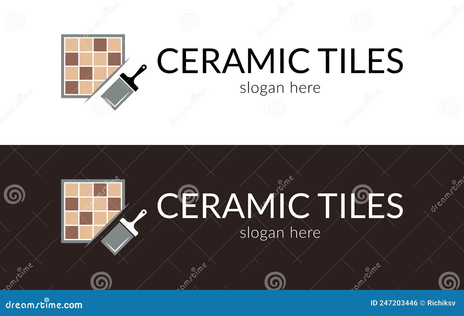 Creative mosaic tiles logo stock vector. Illustration of creative ...