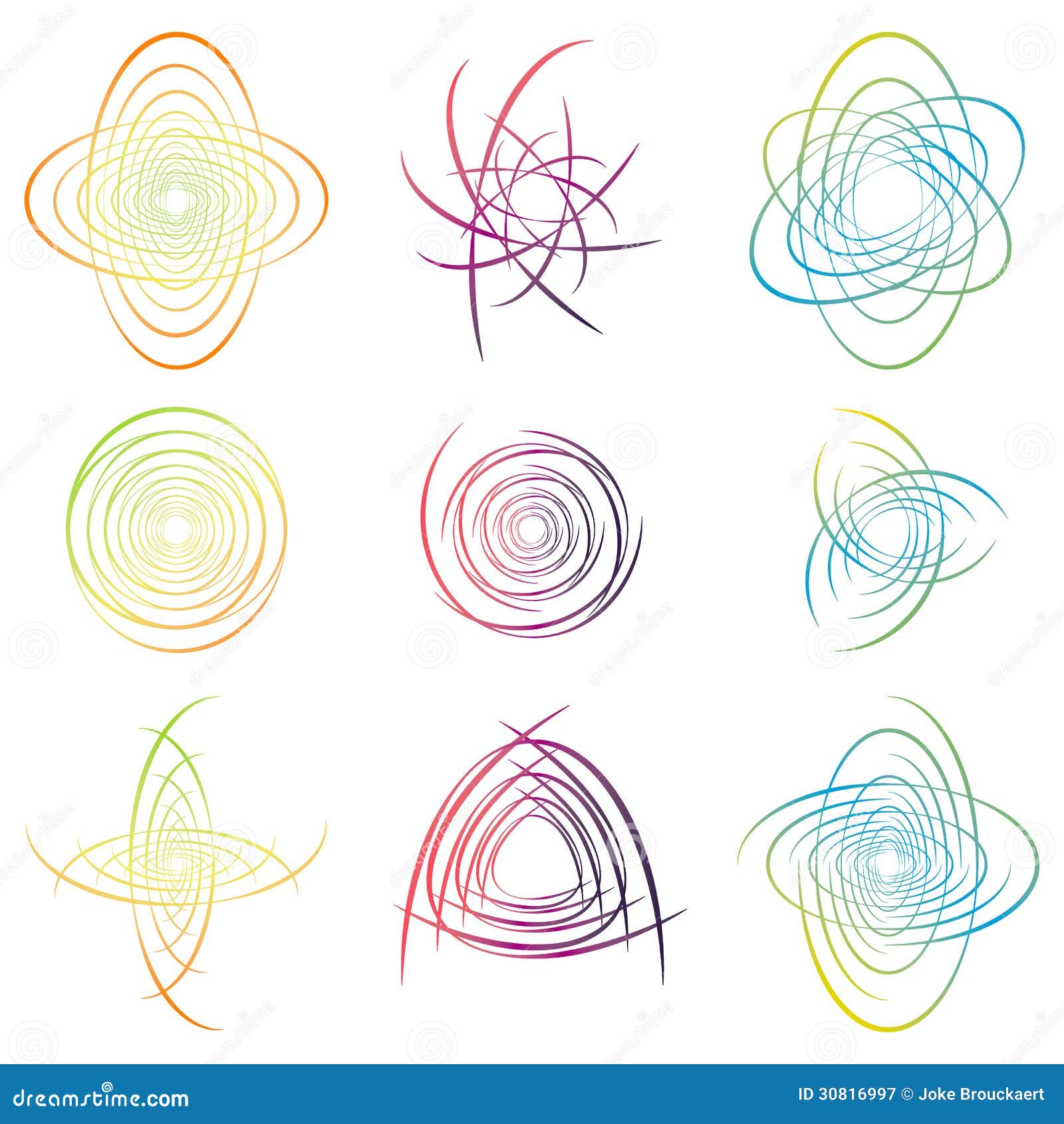 Creative Motion and Wave Design Elements Stock Illustration ...