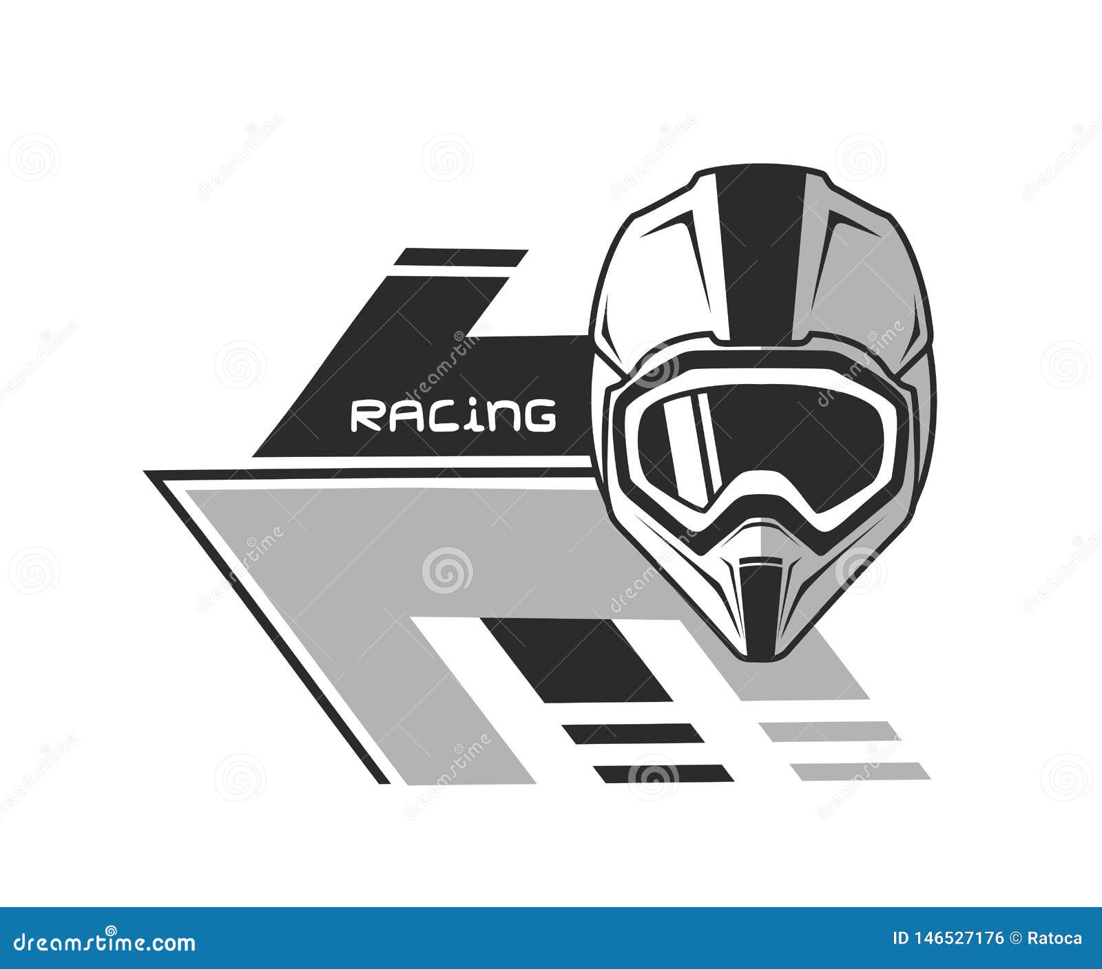 Moto cross driver symbol stock vector. Illustration of biker - 146527176
