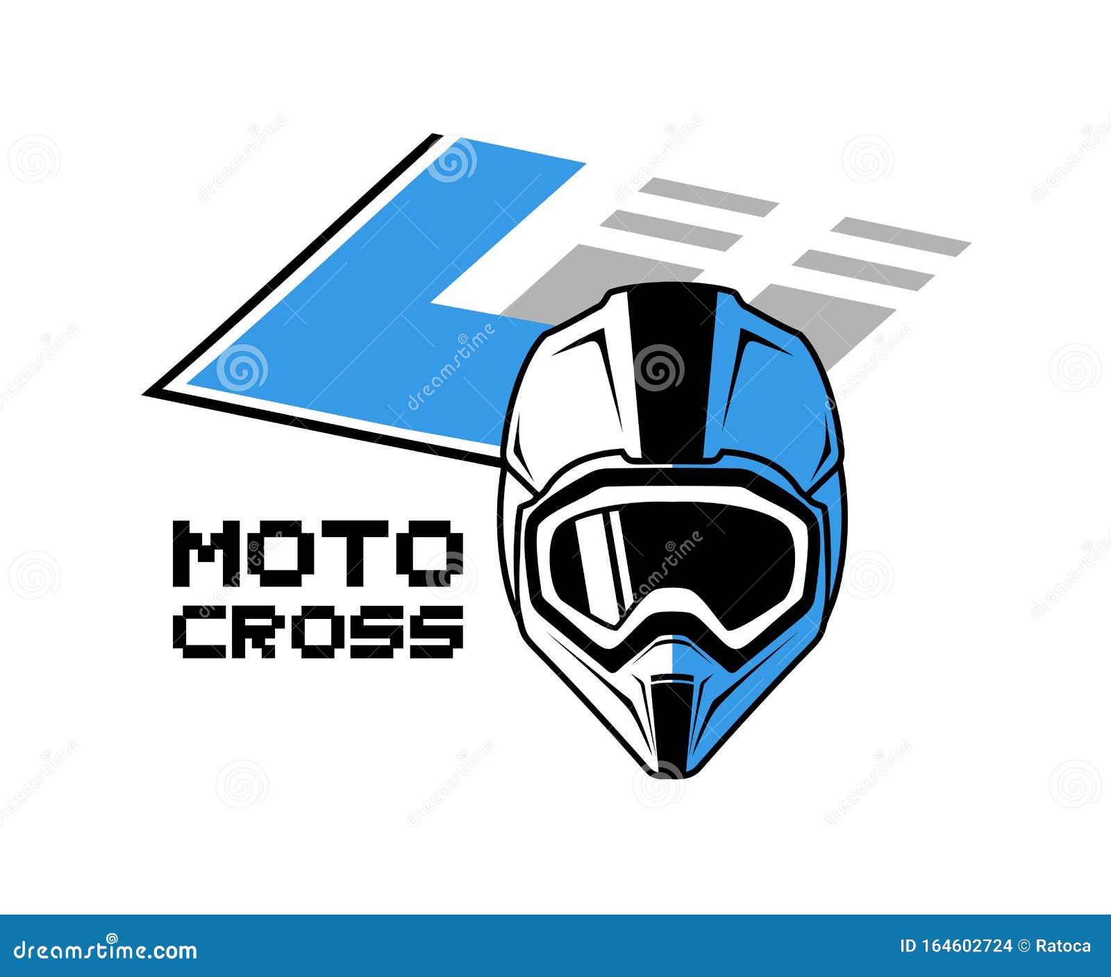 Creative Moto Cross Driver Symbol Stock Vector - Illustration of bike ...