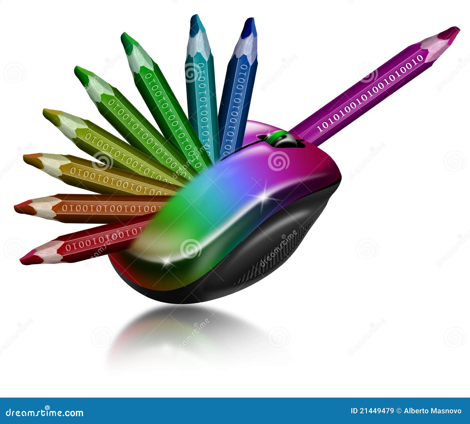 Creative mouse stock illustration. Illustration of imagination - 21449479