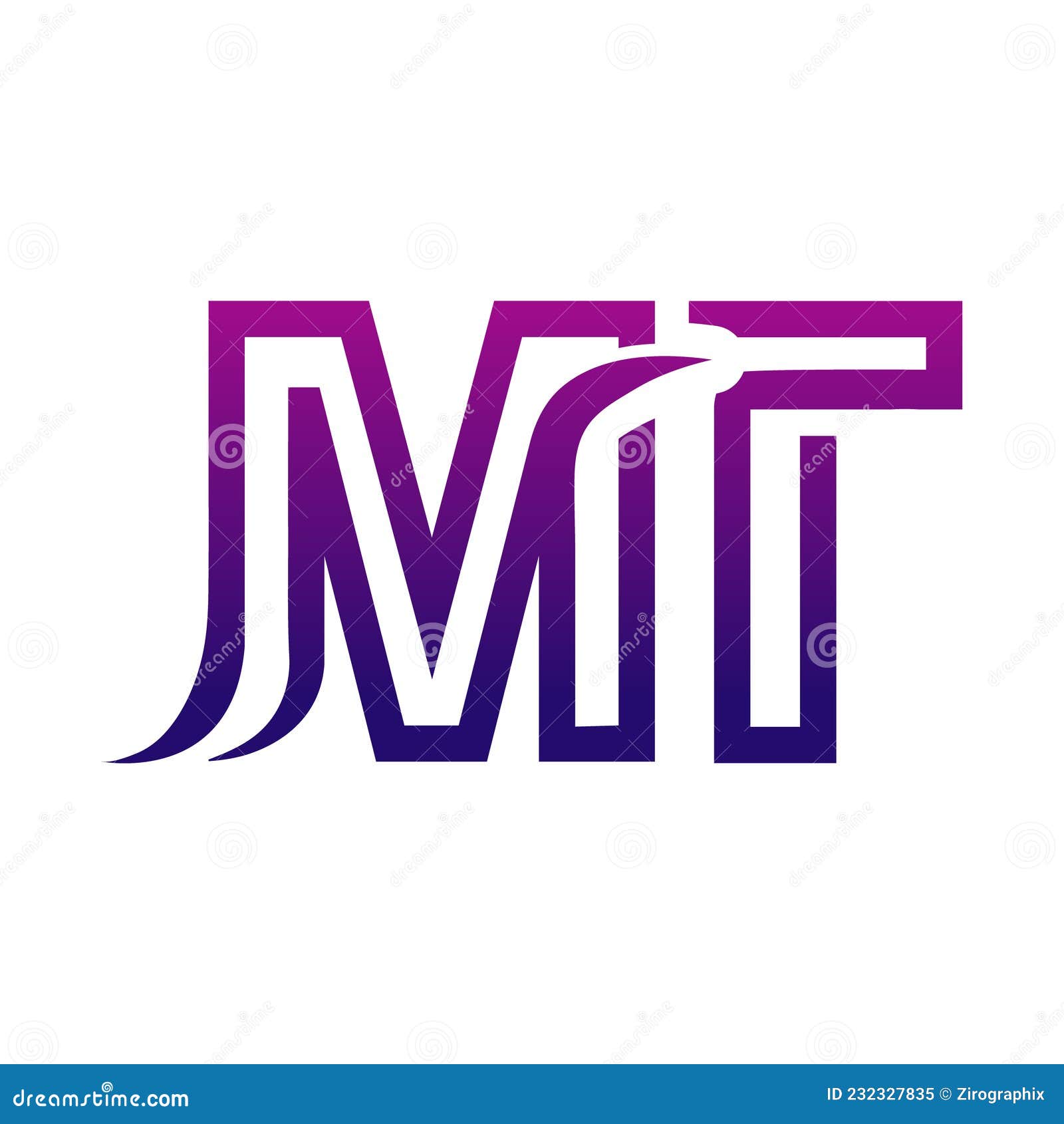Creative MT Logo Icon Design Stock Vector - Illustration of simple ...