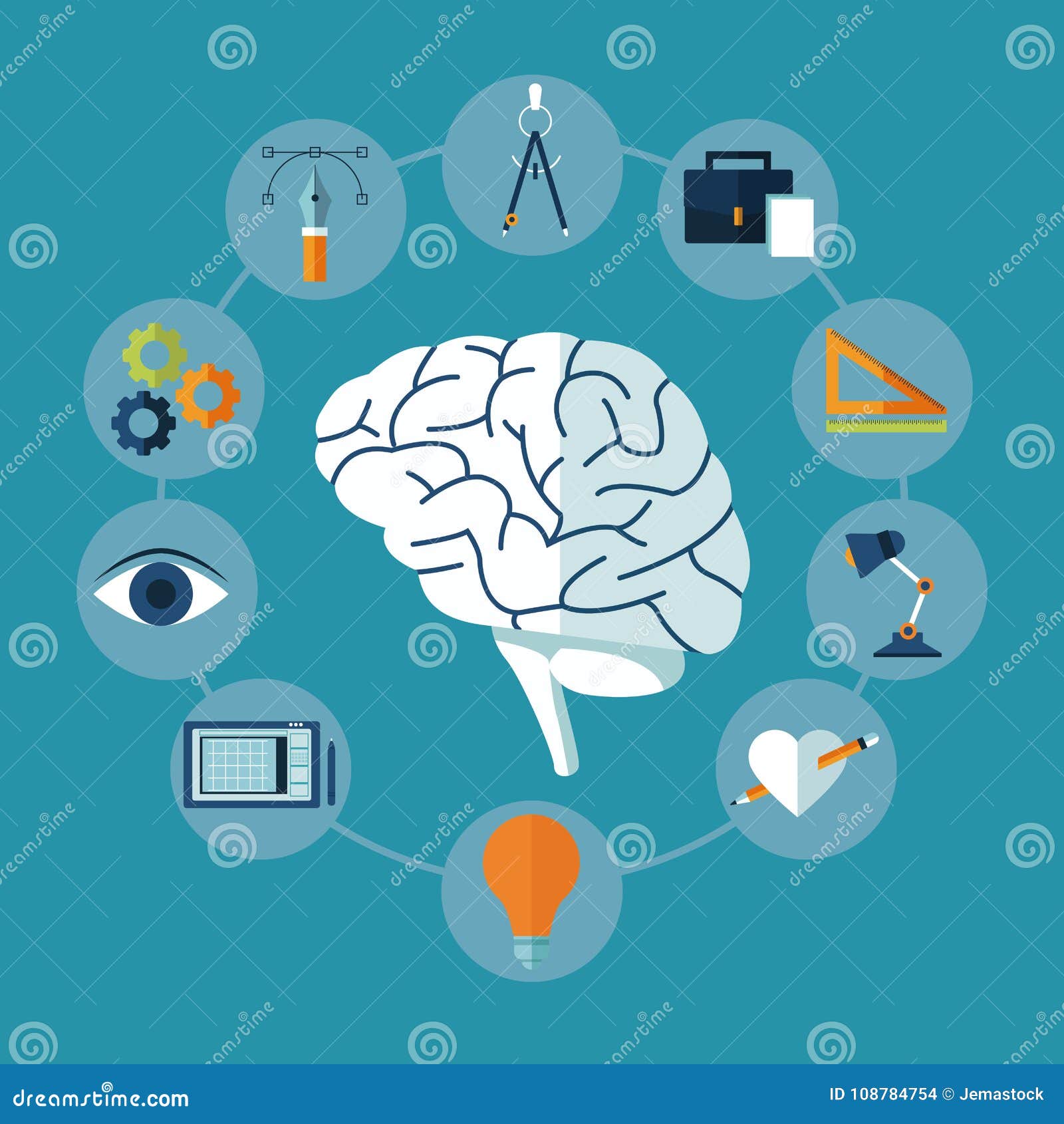 Creative Multimedia Ideas Icons Stock Vector - Illustration of ...