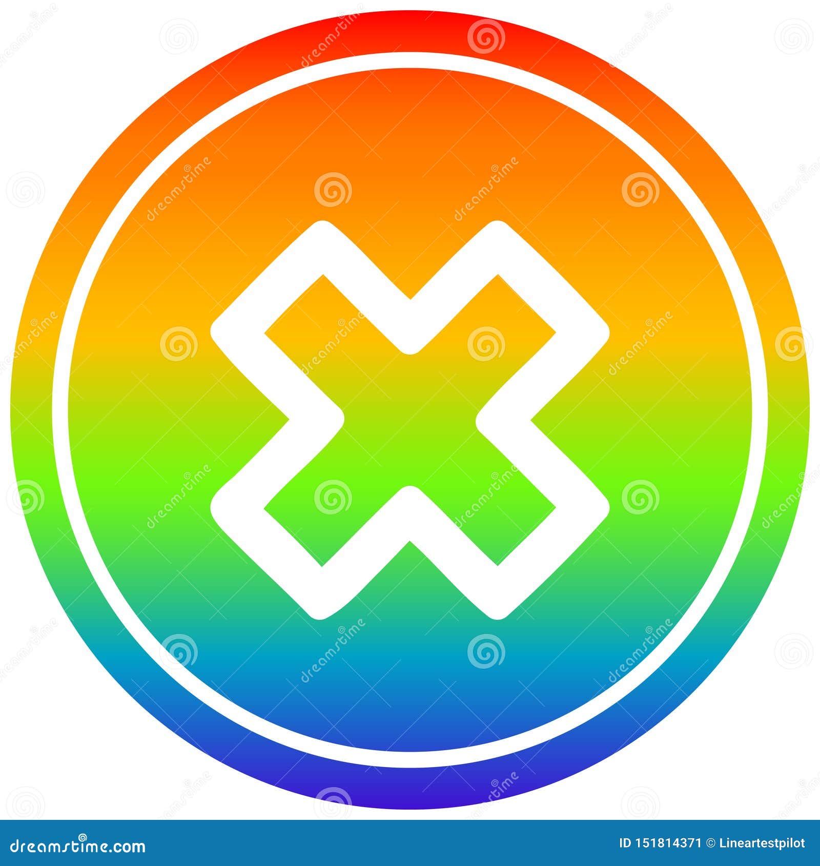 Multiplication Sign Isolated On White Background, Clip Art Multiply ...