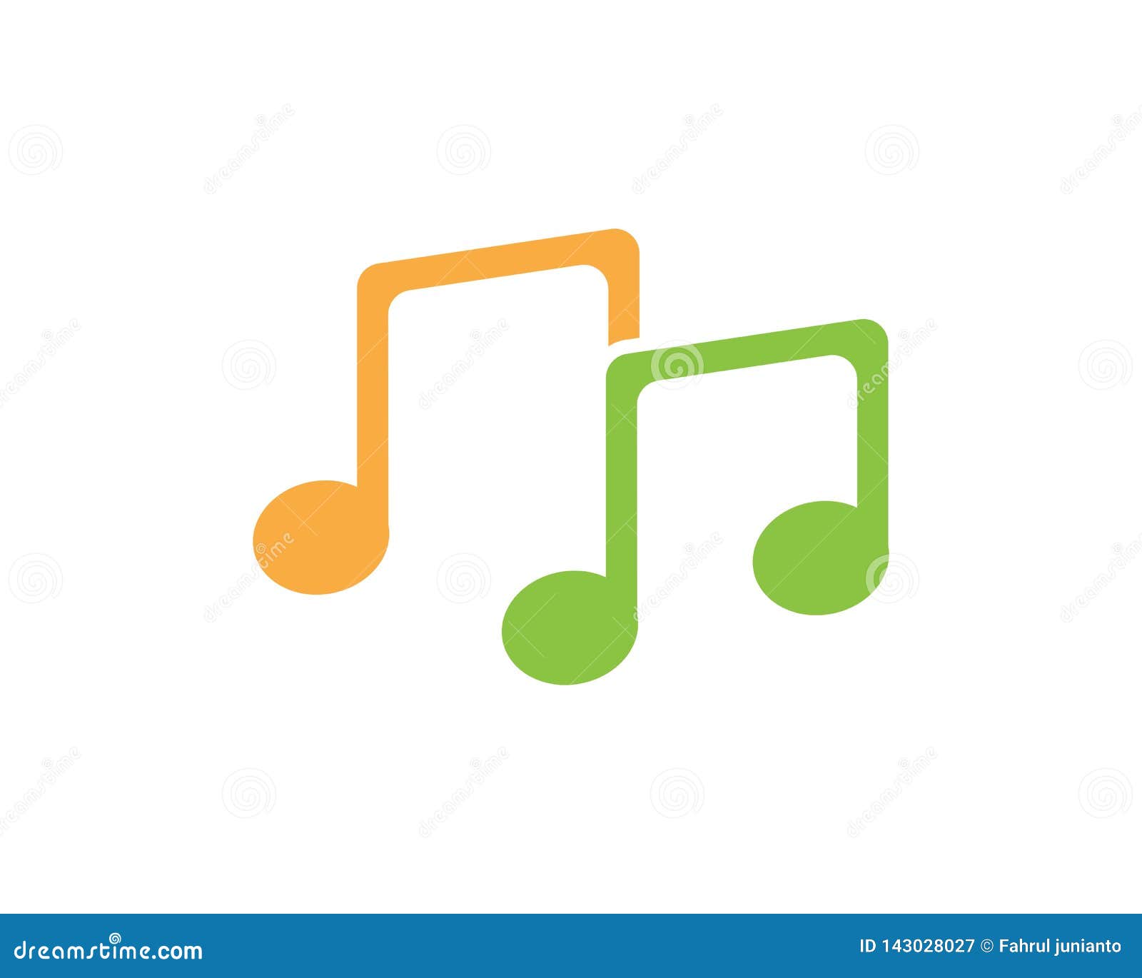 Creative Music Note Logo Design Stock Vector - Illustration of ...