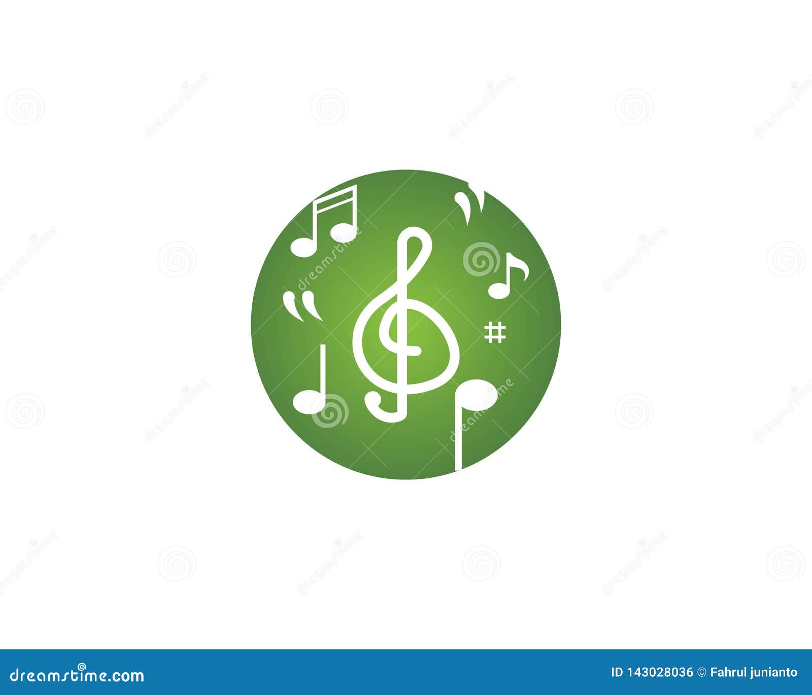 Creative Music Note Logo Design Stock Vector - Illustration of ...