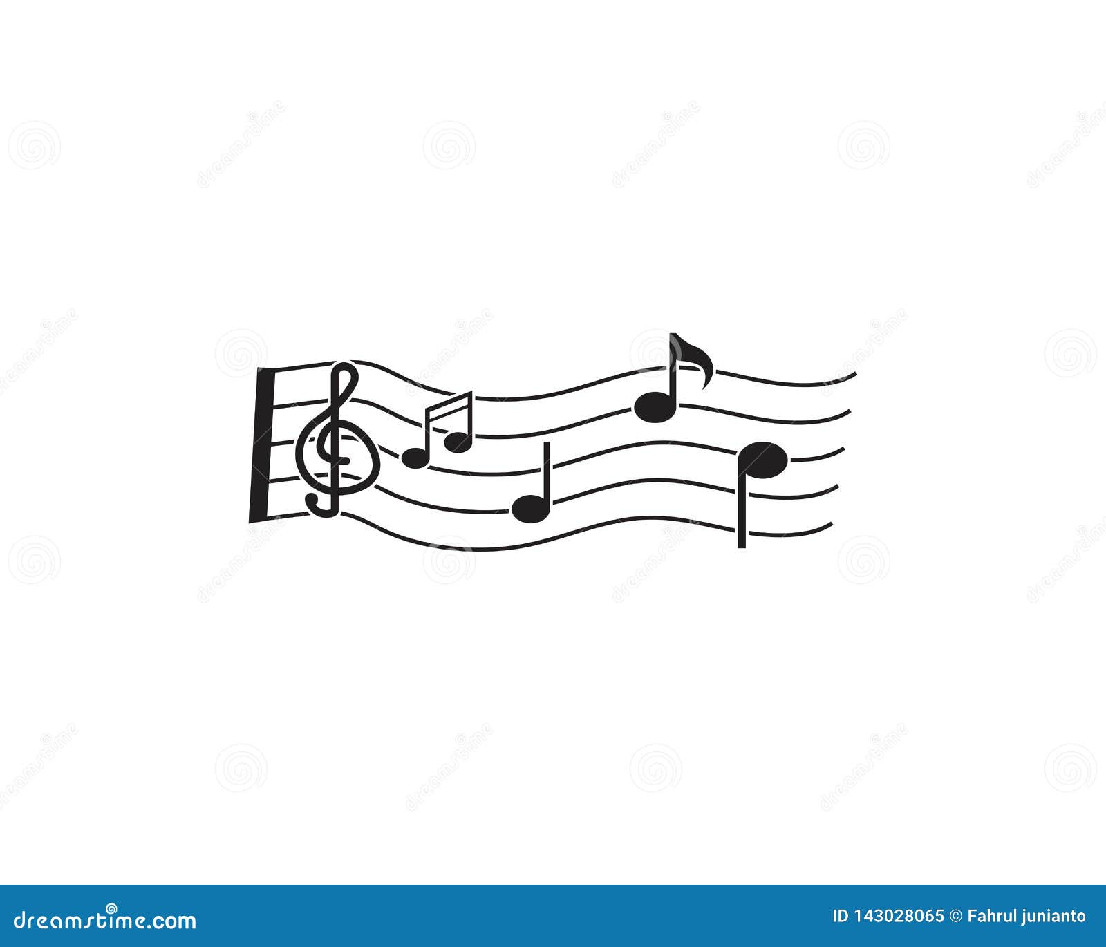 Creative Music Note Logo Design Stock Vector - Illustration of bright ...