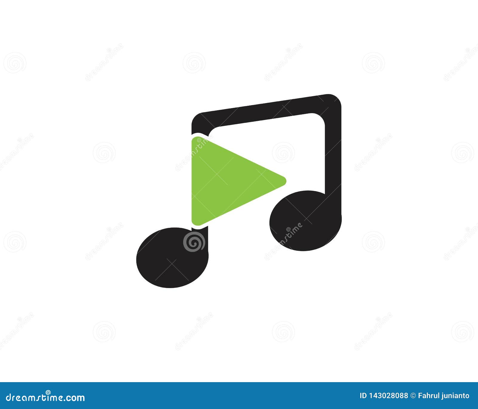 Creative Music Note Logo Design Stock Vector - Illustration of audio ...