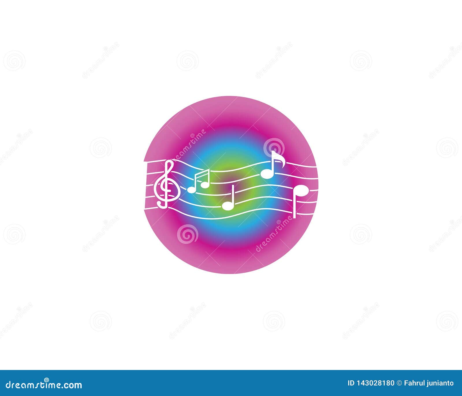 Creative Music Note Logo Design Stock Vector - Illustration of retro ...