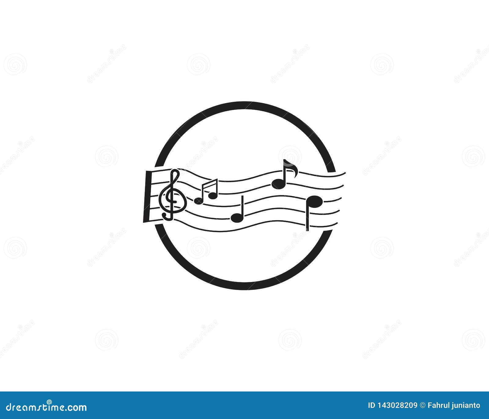 Creative Music Note Logo Design Stock Vector - Illustration of tone ...
