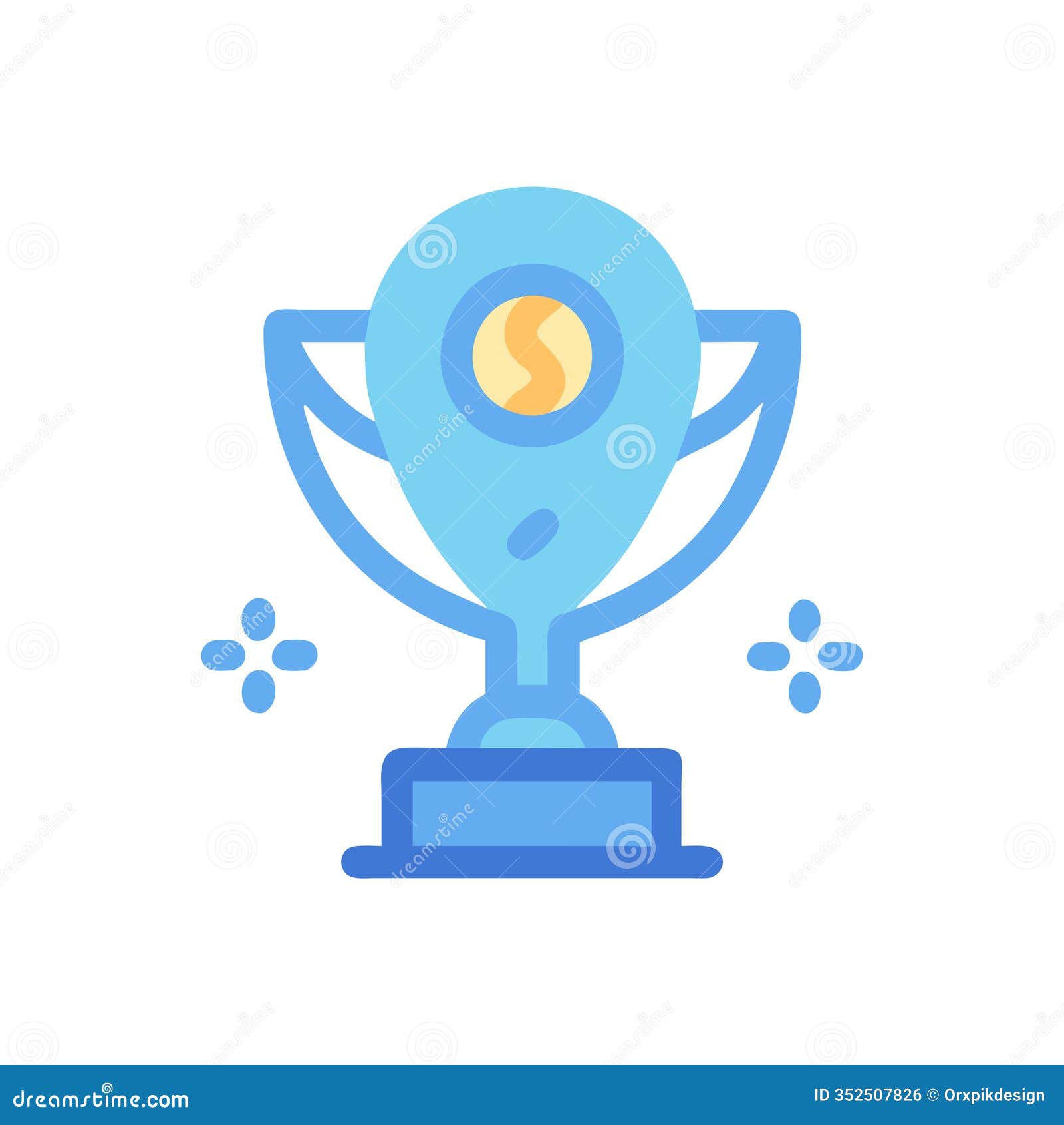 Creative Mystic Trophy for Fantasy Awards Stock Illustration ...