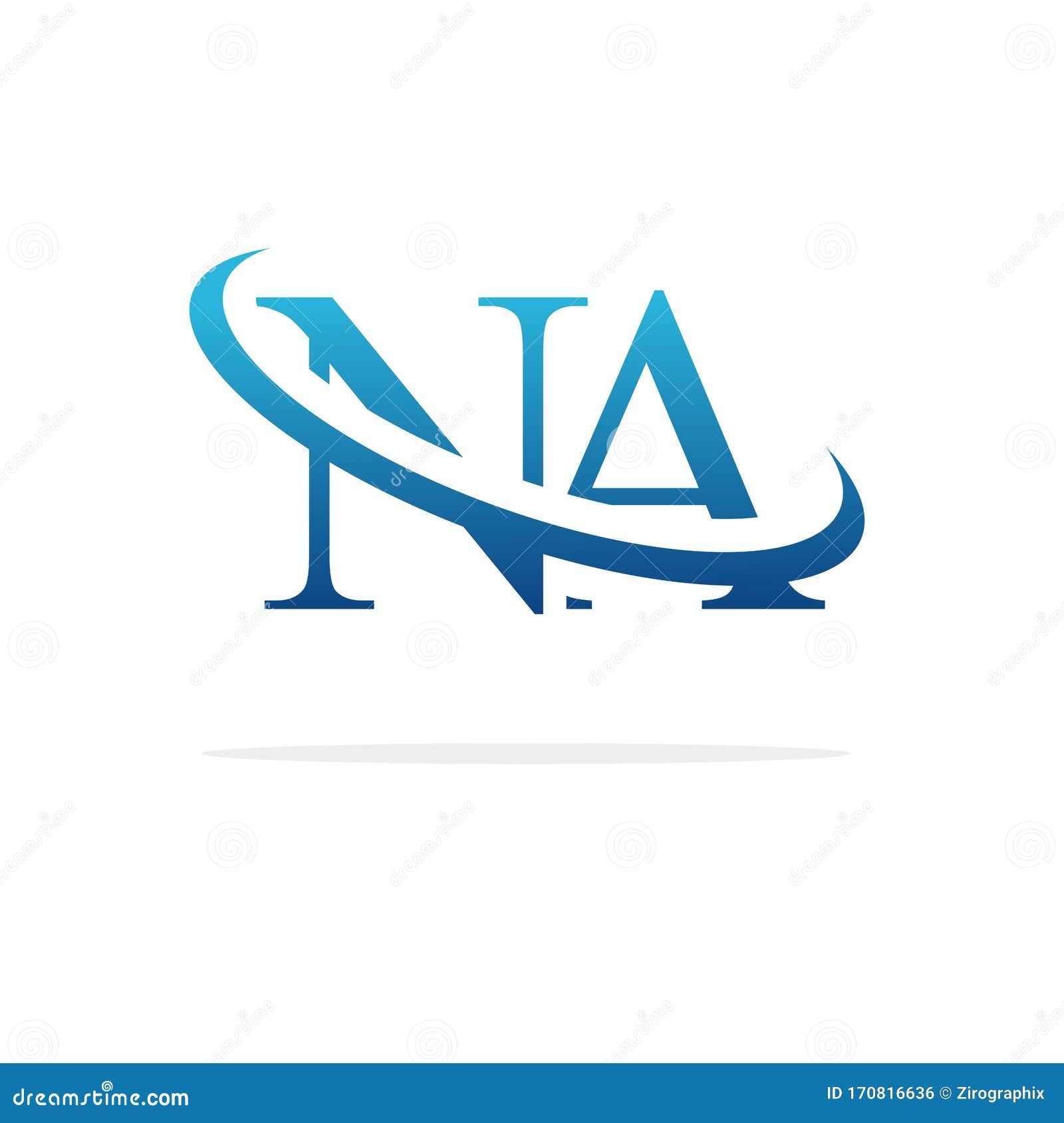 Creative NA Logo Icon Design Stock Vector - Illustration of sign, crisp ...