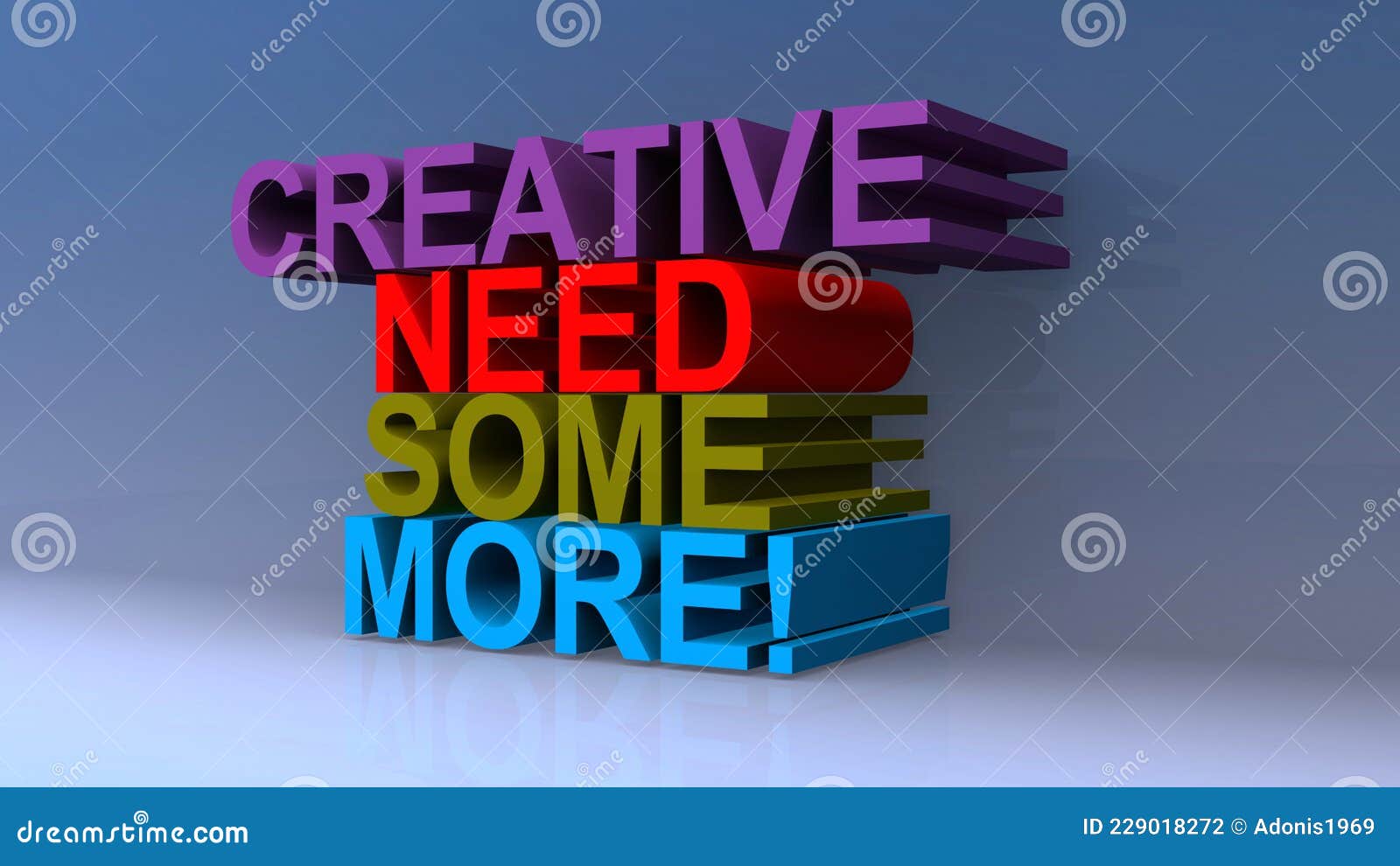 Creative Need Some More on Blue Stock Illustration - Illustration of ...