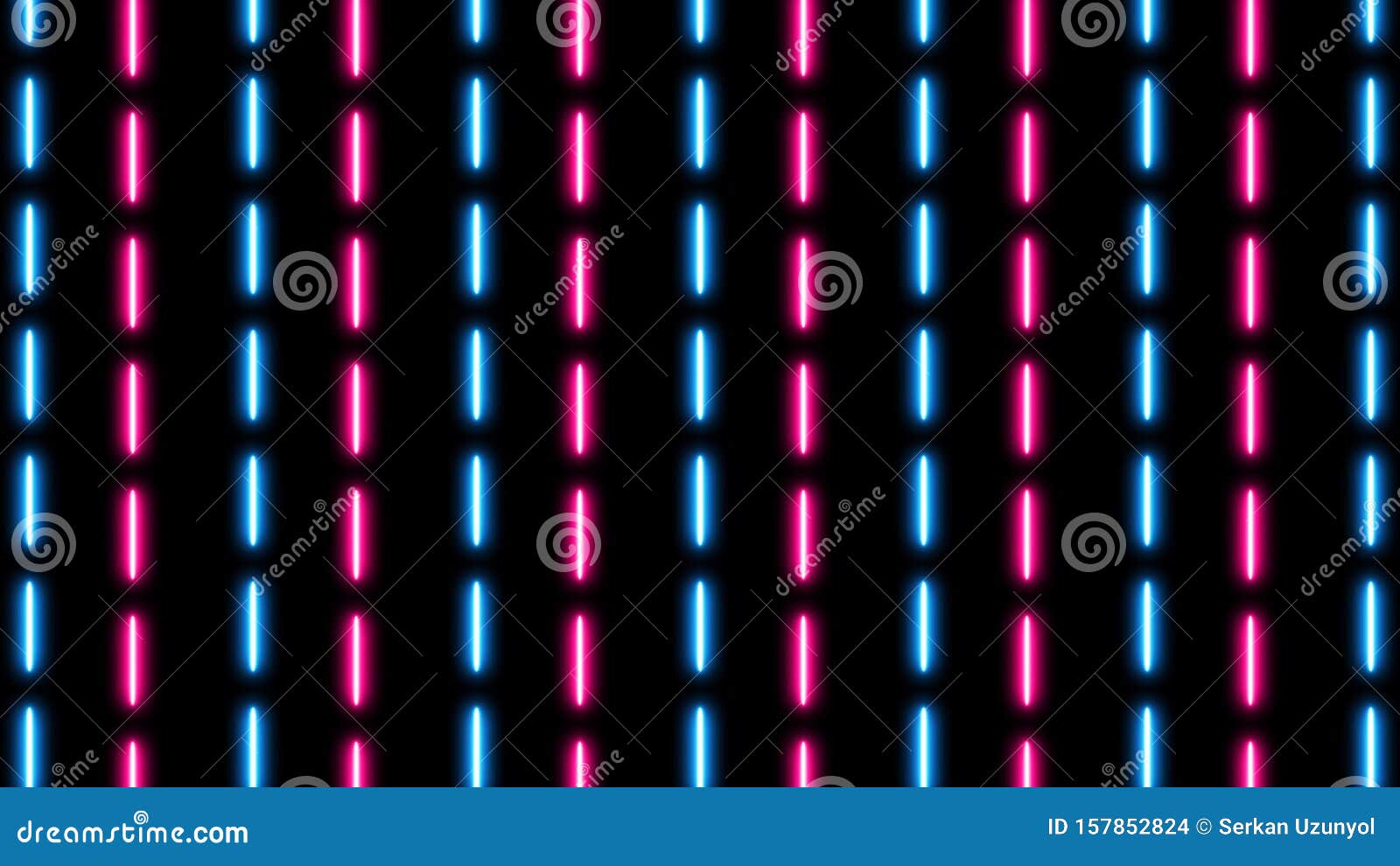 Creative Neon Bars Rendering. Colorful Led Lines Lightning Stock ...