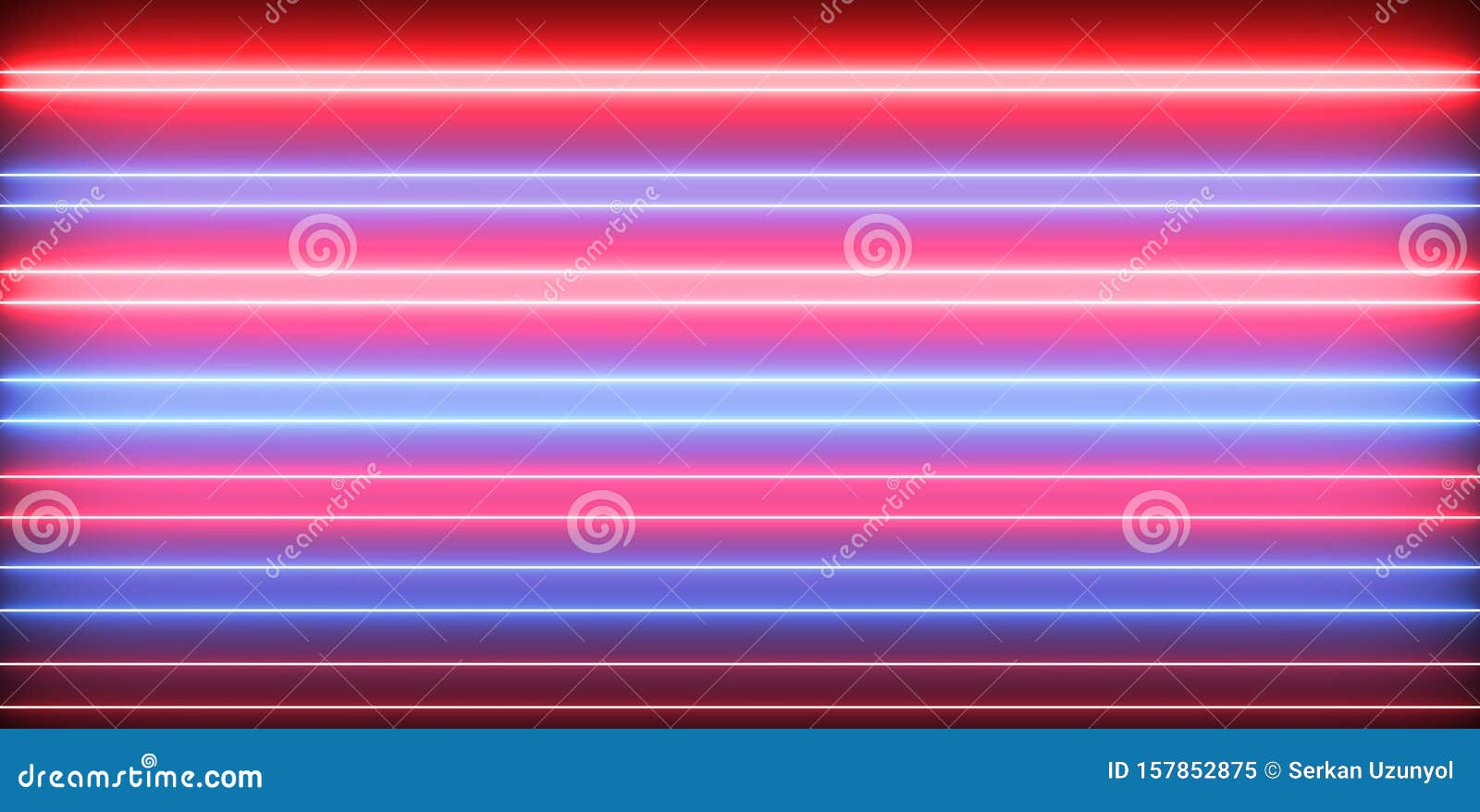 Creative Neon Bars Rendering. Colorful Led Lines Lightning Stock ...