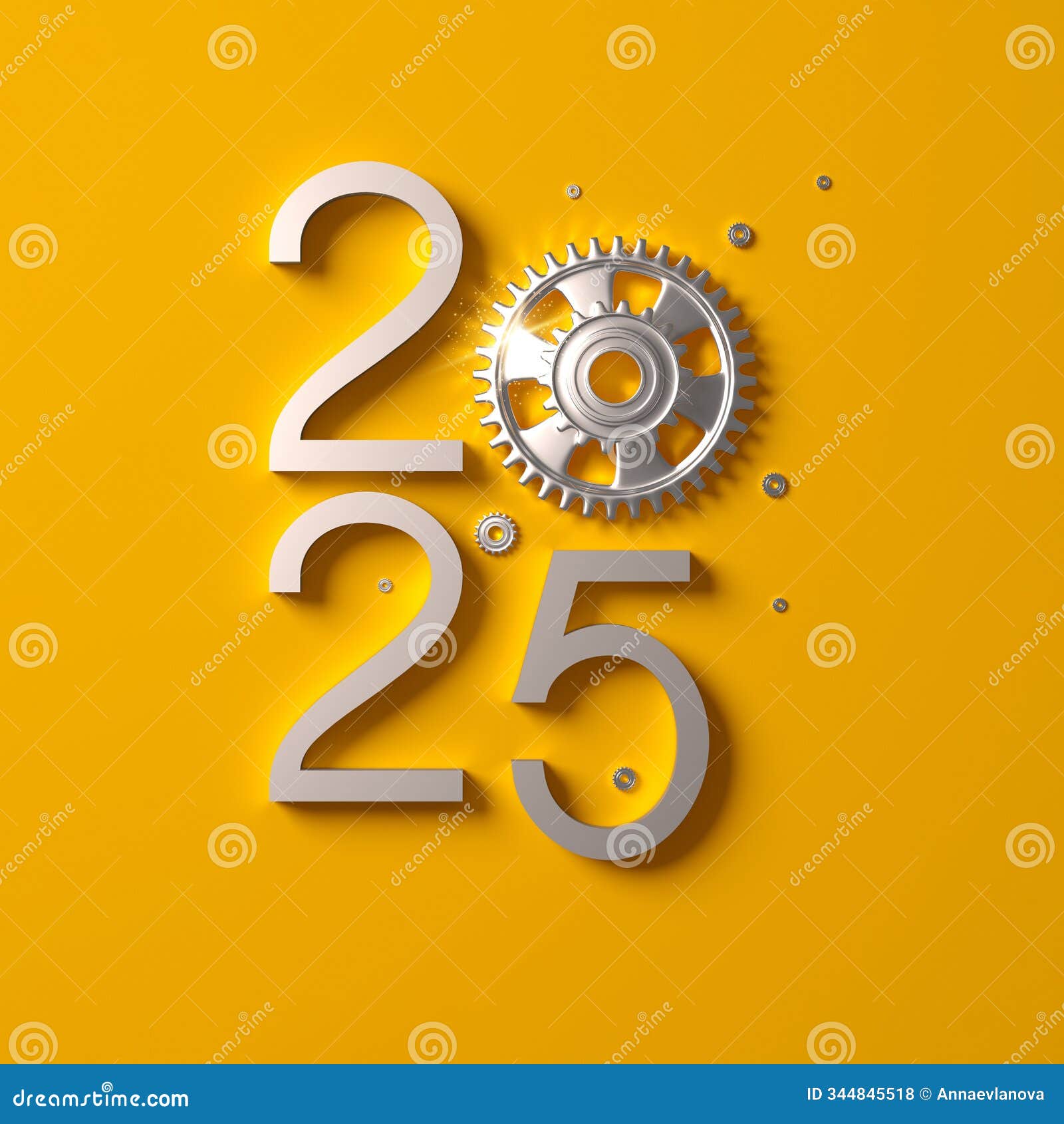 Creative 2025 New Year Design Template On Engineering, Construction ...