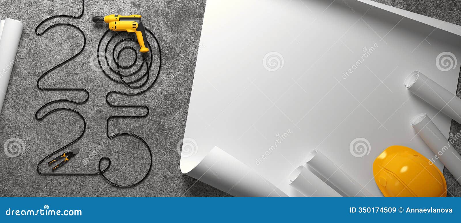 Creative 2025 Illustration Featuring Graphs, Icons, And Symbols For ...