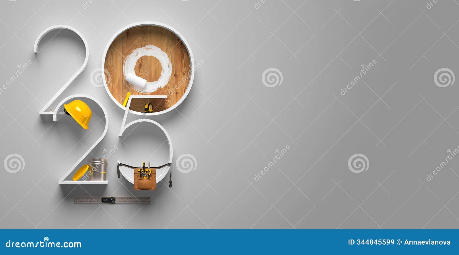 Creative 2025 New Year Design Template on Engineering, Construction and ...